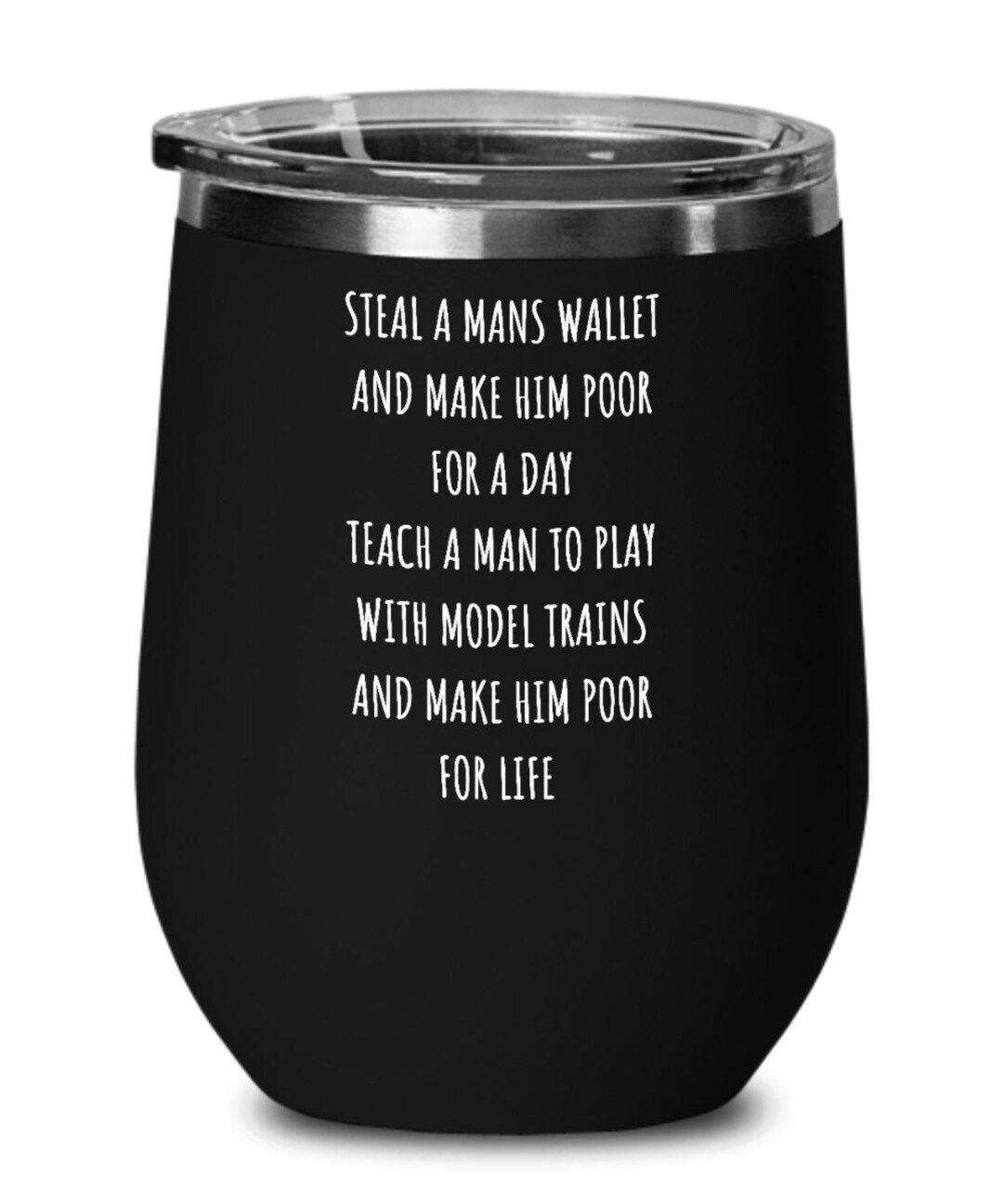 Train Gifts for Men Model Train Collector Wine Glass Model Trains Train ...