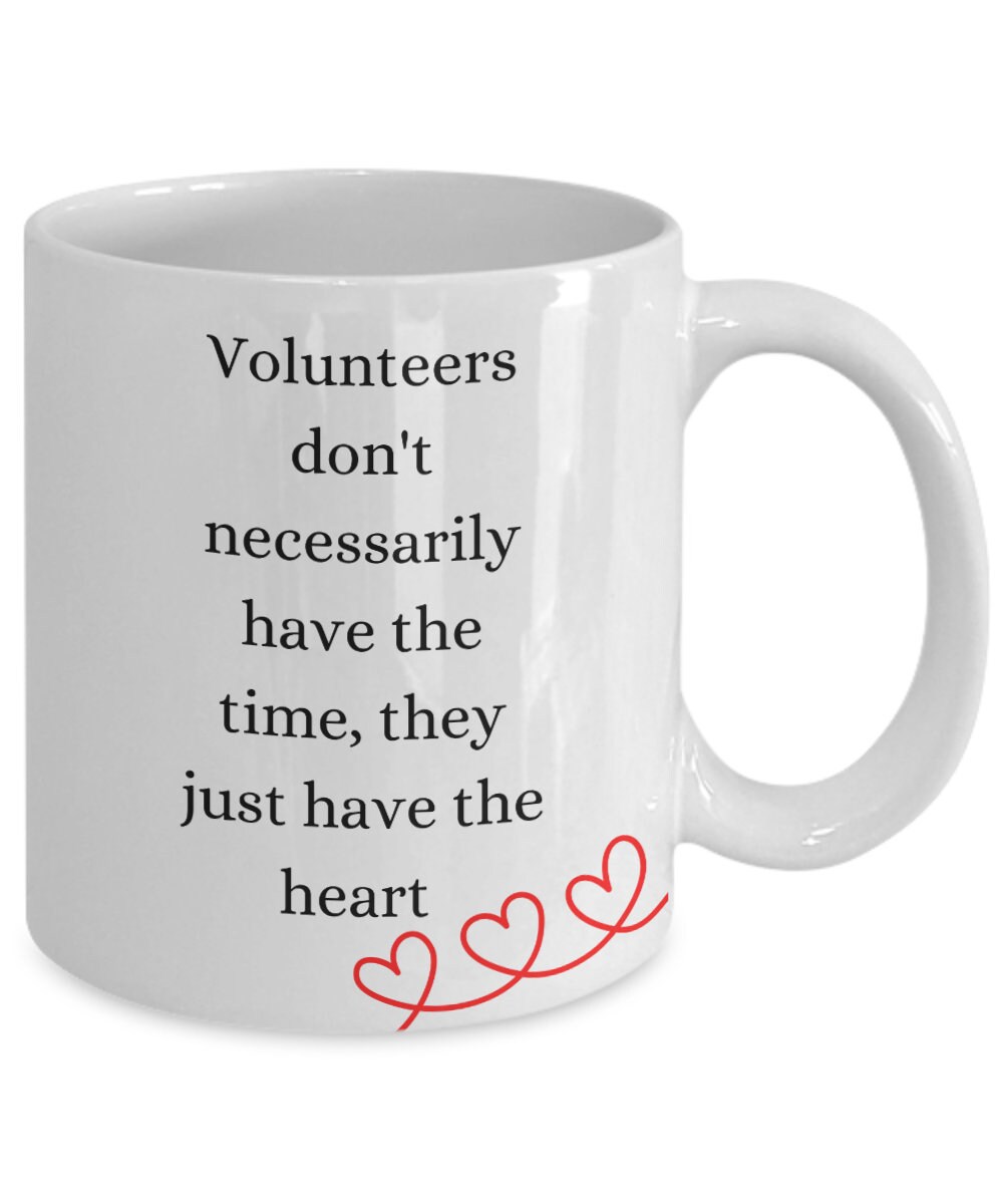 Volunteer Thank You Coffee Mug Volunteer Gifts Volunteer Appreciation ...