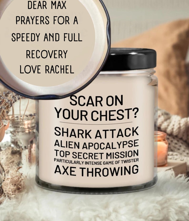 Open Heart Surgery Get Well Gifts Candle Cardiac Surgery - Etsy