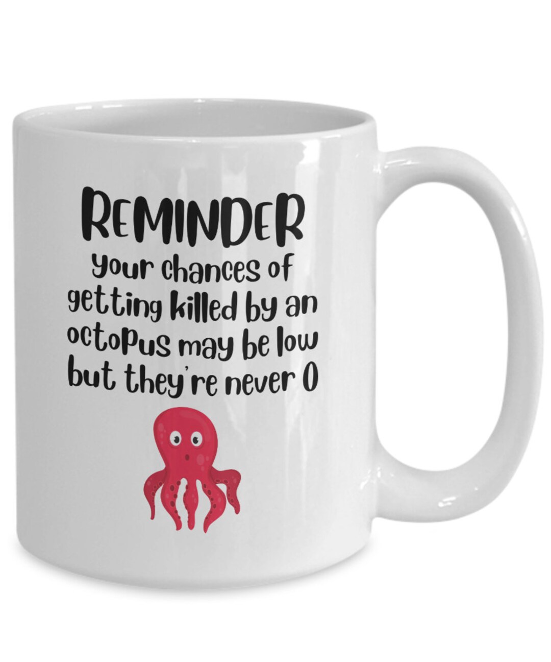 Octopus Mug Octopus Gift Funny Octopus Gifts Octopus Cup Gift for Her ...