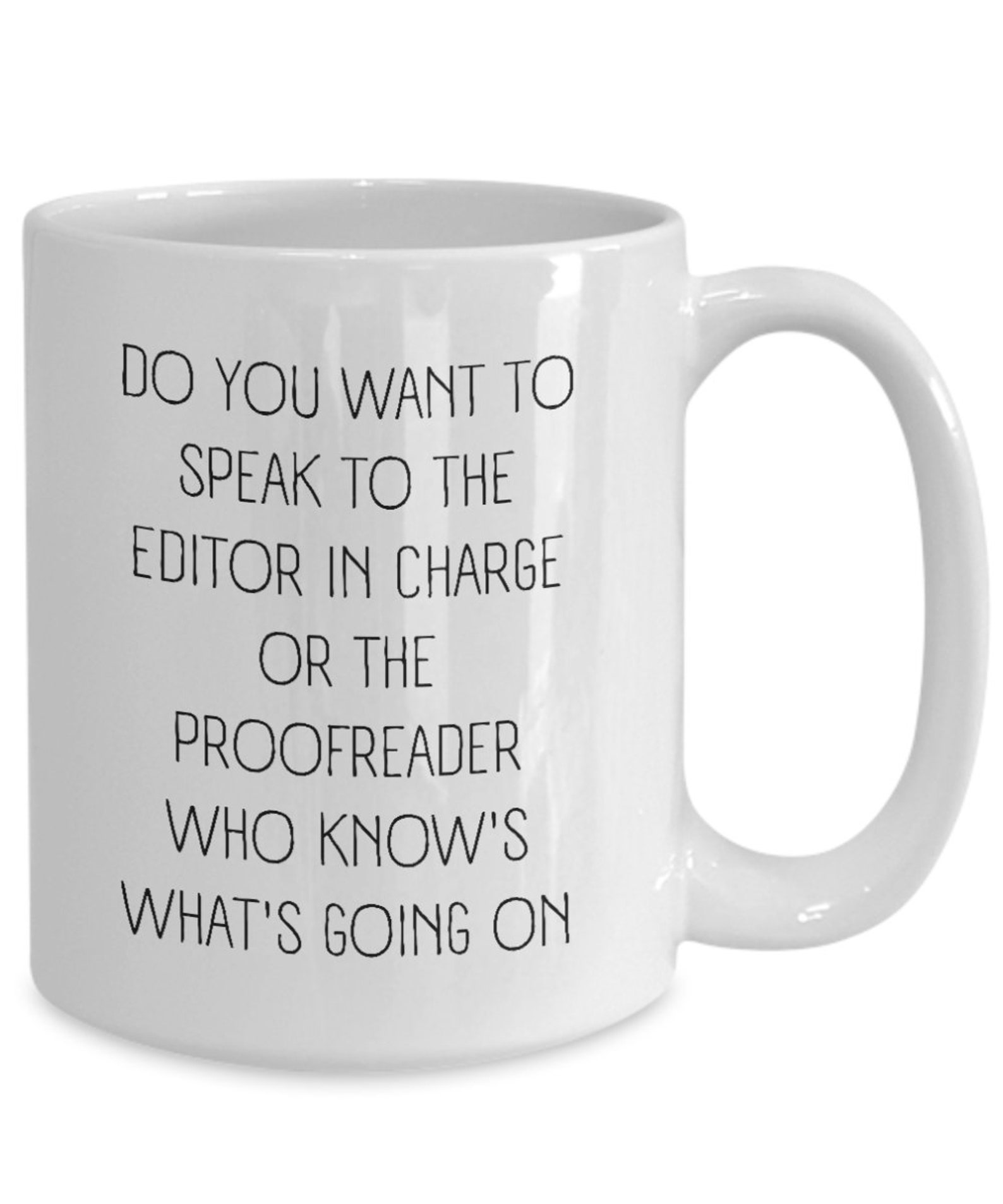 Proofreader Gifts Copyeditor Funny Coffee Mug for Revisor Gift Idea for ...