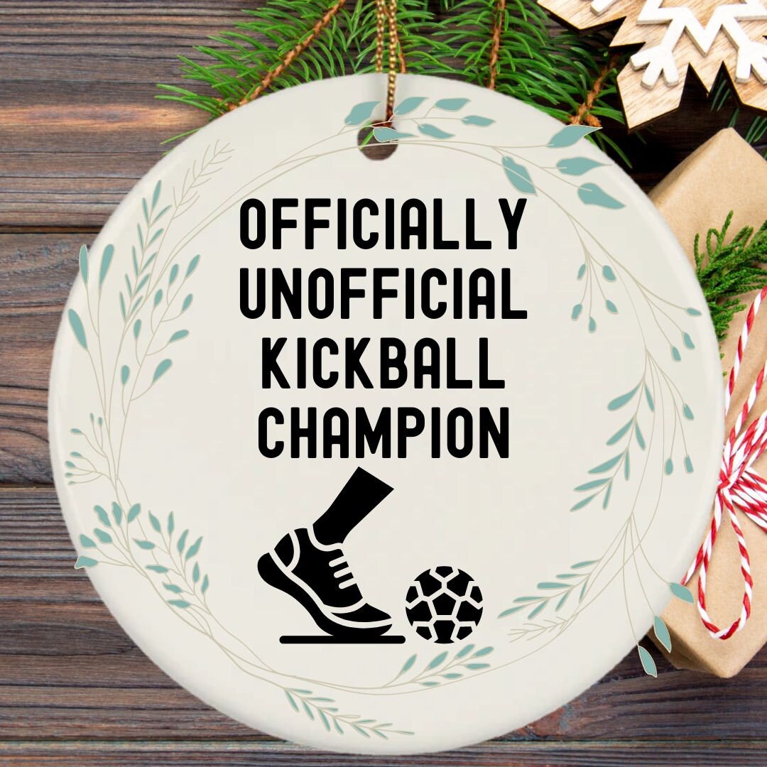 Kickball Ornament | Kickball Player Gift | Kickball Party | Kickballer ...
