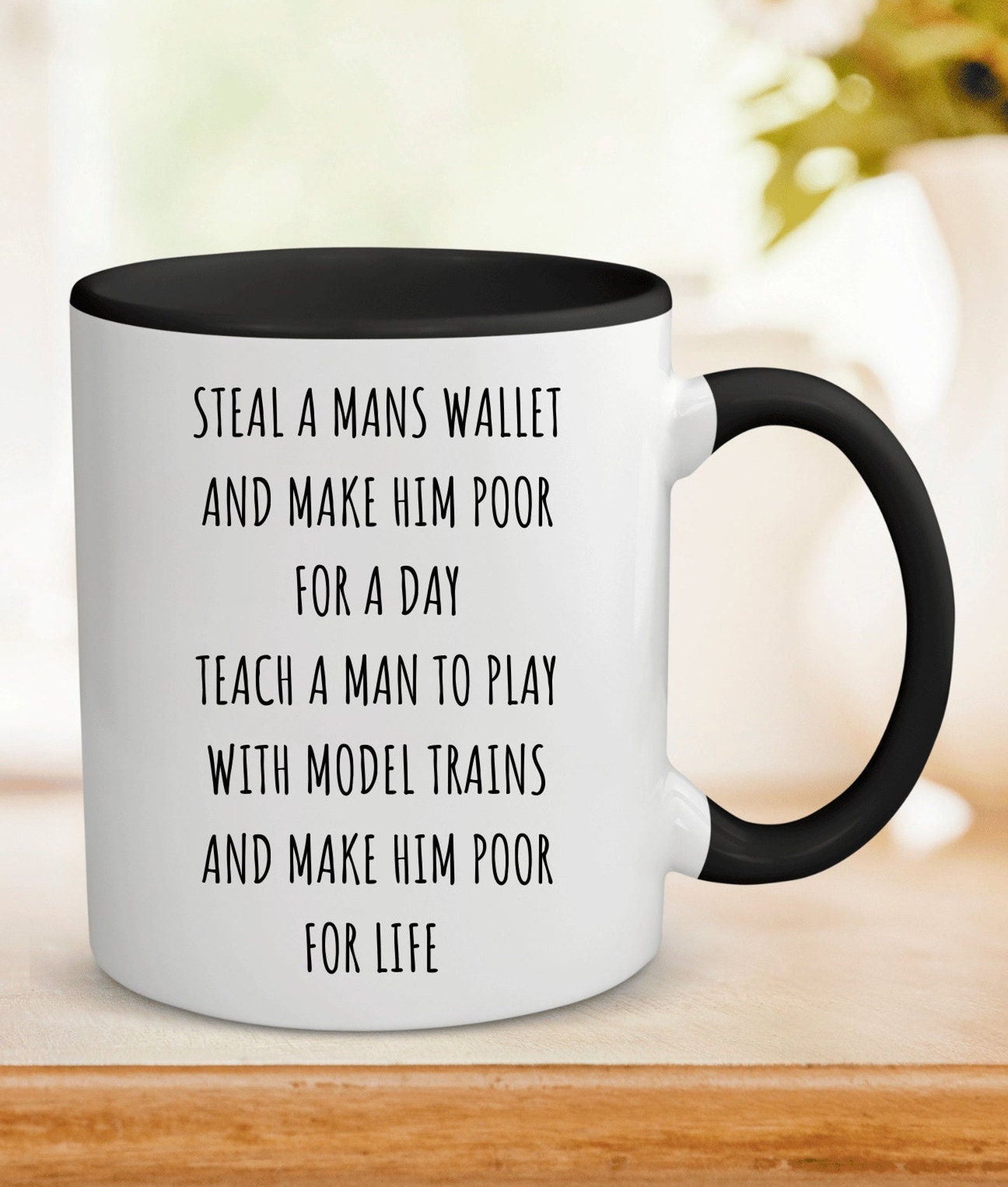 Model Train Collector Gift Locomotive Funny Coffee Mug Railroad Gifts ...