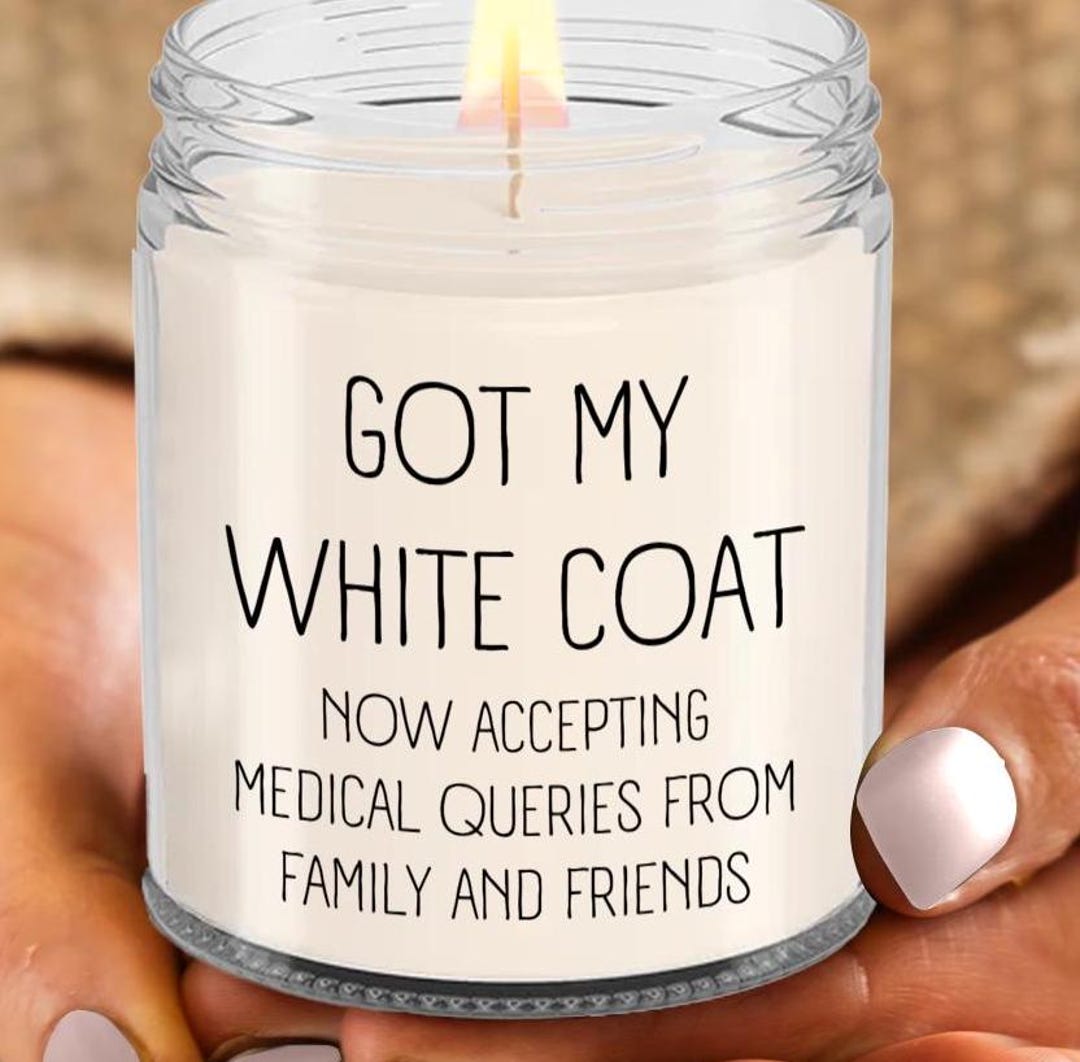 White Coat Ceremony Gifts, White Coat Candle Medical Student Gift, Med ...