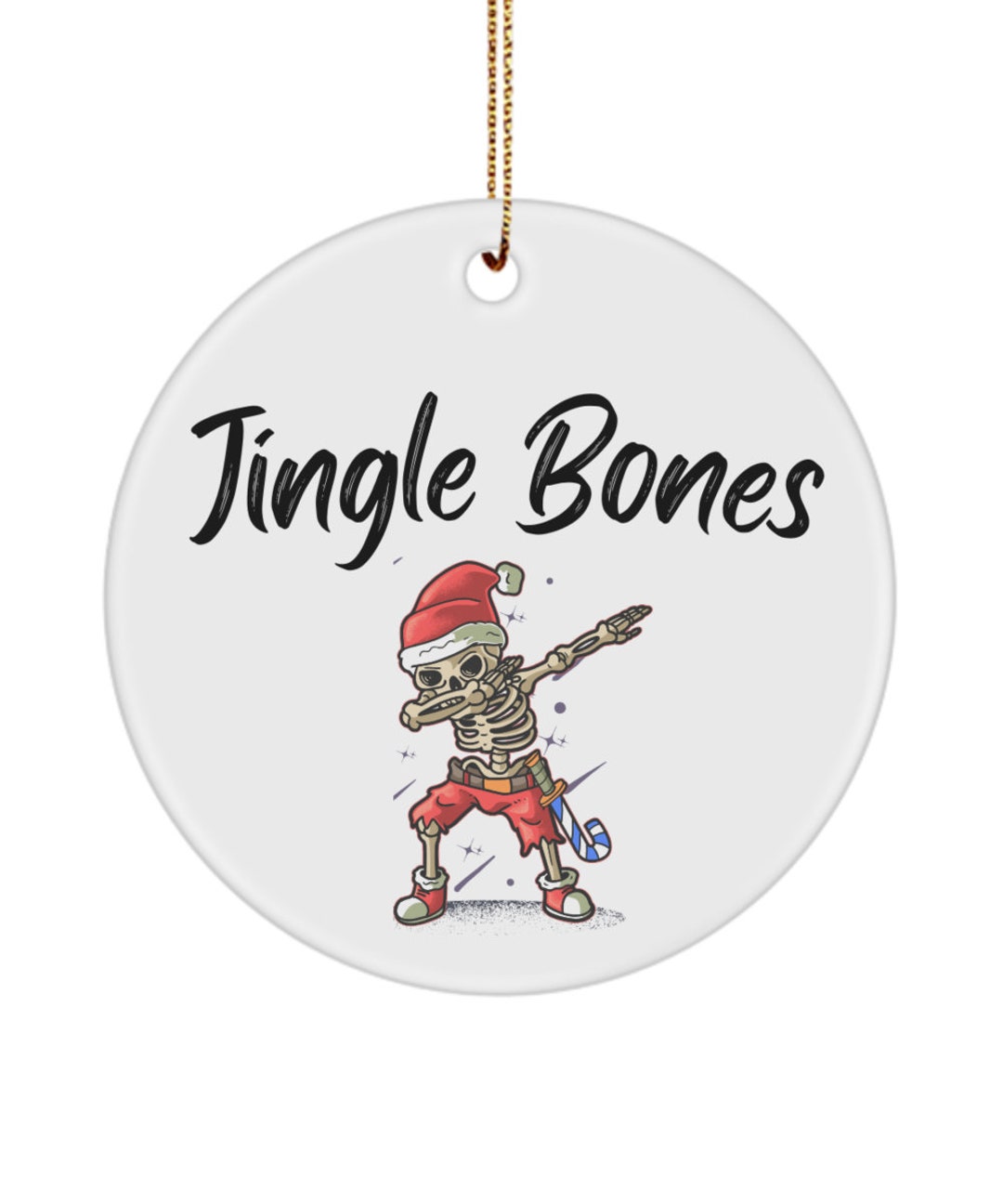 Skeleton Ornament Dancing Skeleton Christmas Ornament Skeleton Gift ...