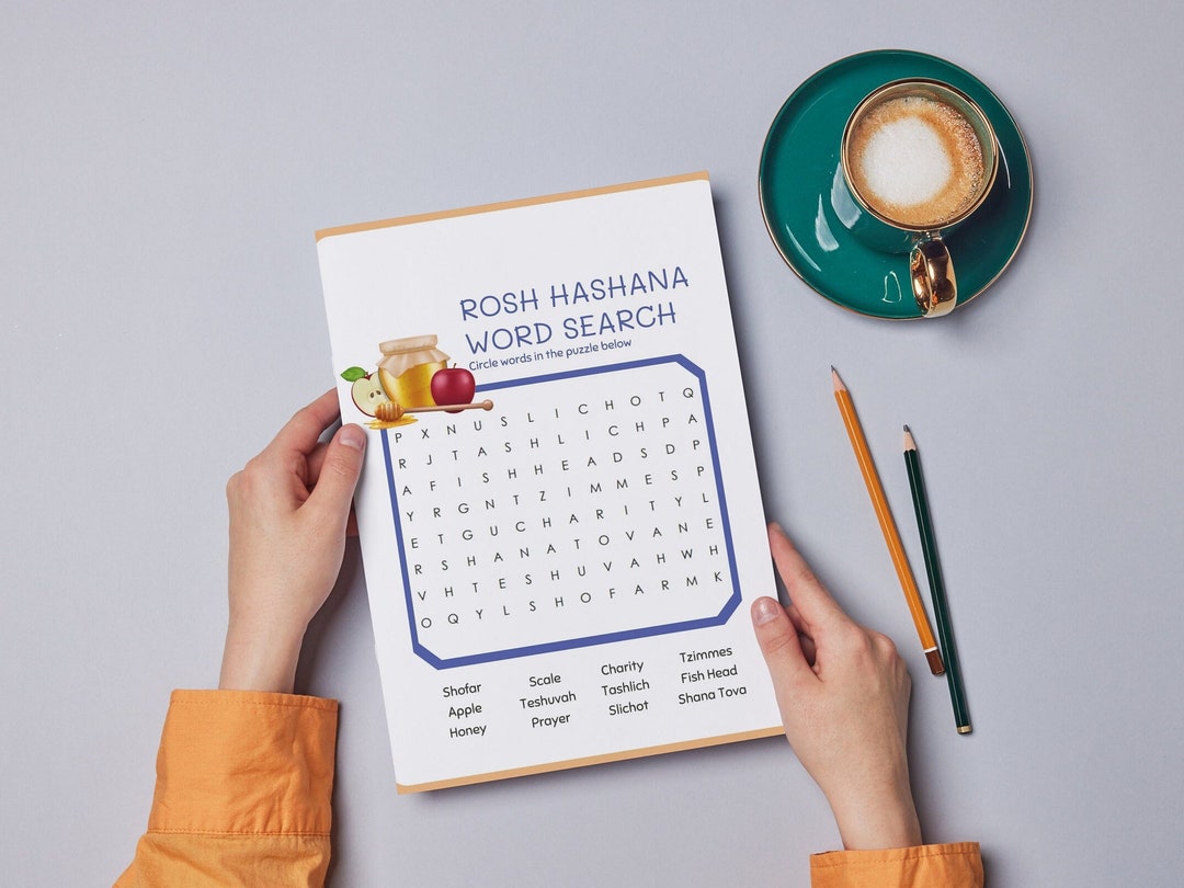 Rosh Hashana Printable Activity Sheet for School Aged Kid Jewish New ...