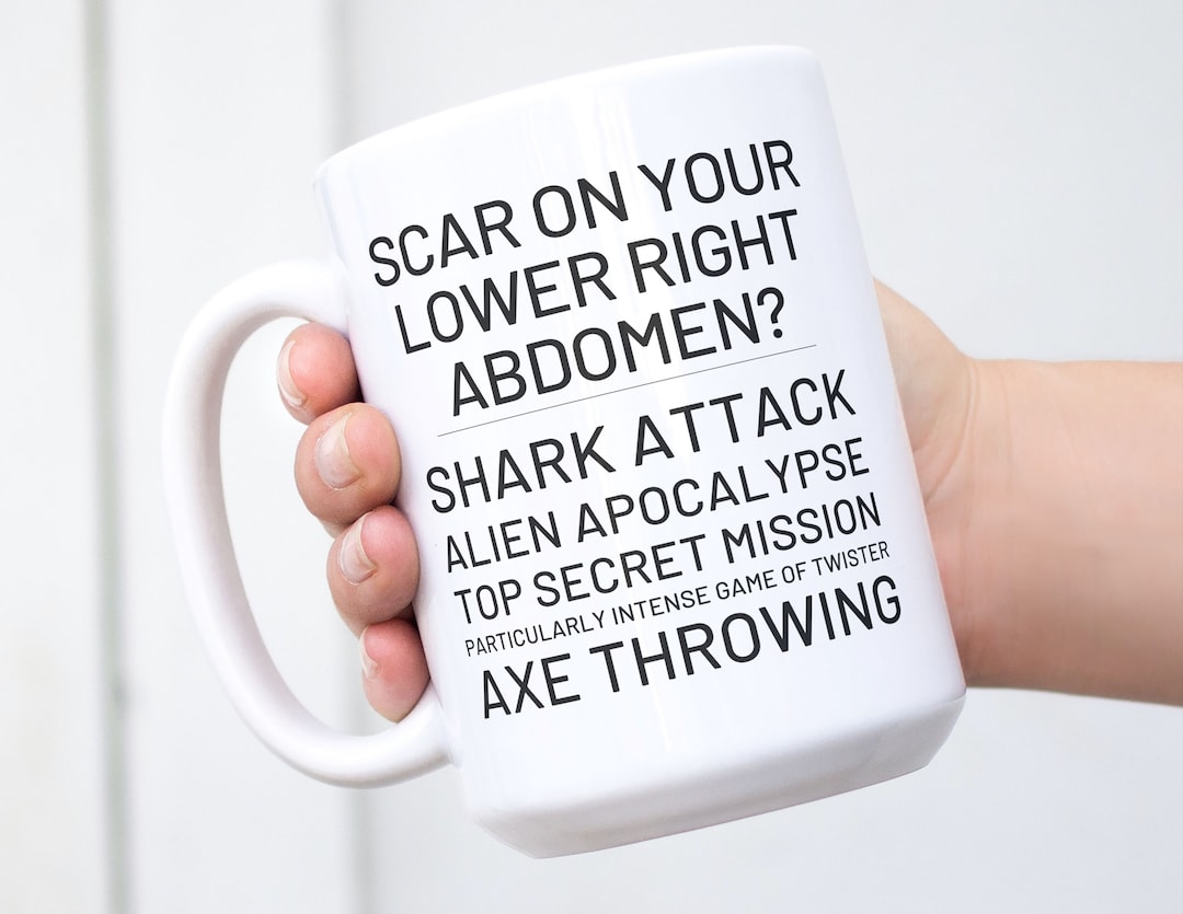 Appendectomy Surgery Scar Mug Appendix Recovery Appendix Gift Appendix ...