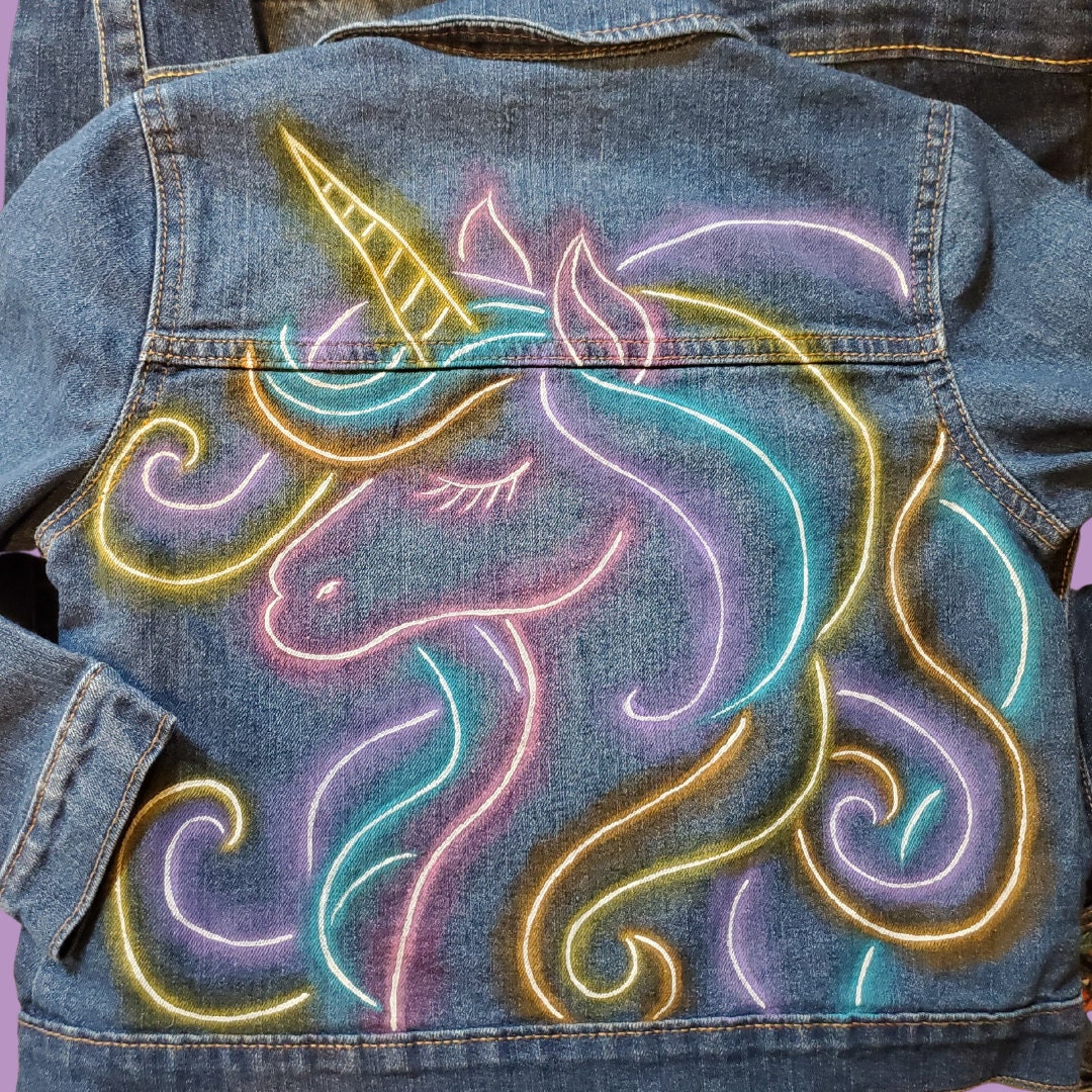 Custom Hand-painted Denim Jacket Order - Etsy