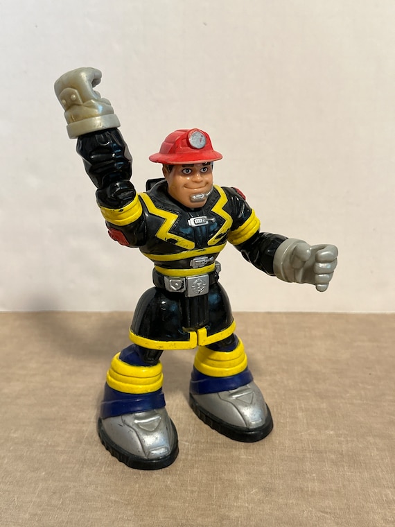 Rescue Heroes Cliff Hanger and Fireman Poseable Action Figure Fisher Price Cake Toppers Etsy