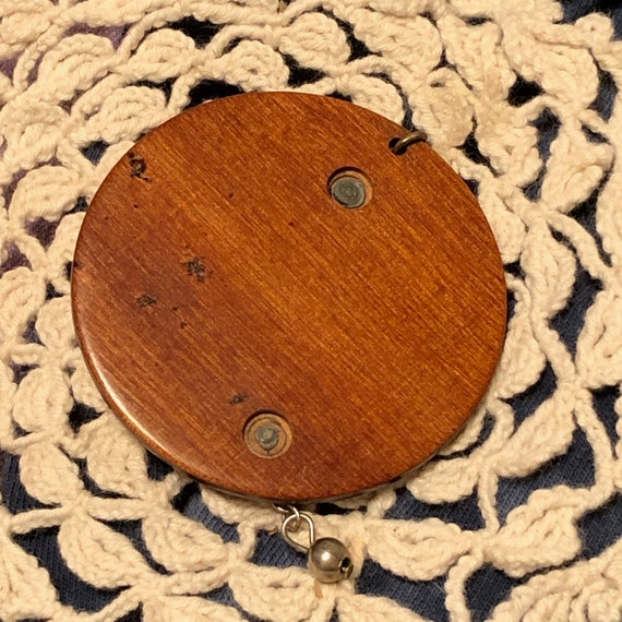 Kangaroo Peek a Boo Joey Wood and Metal Medallion Key… - Gem