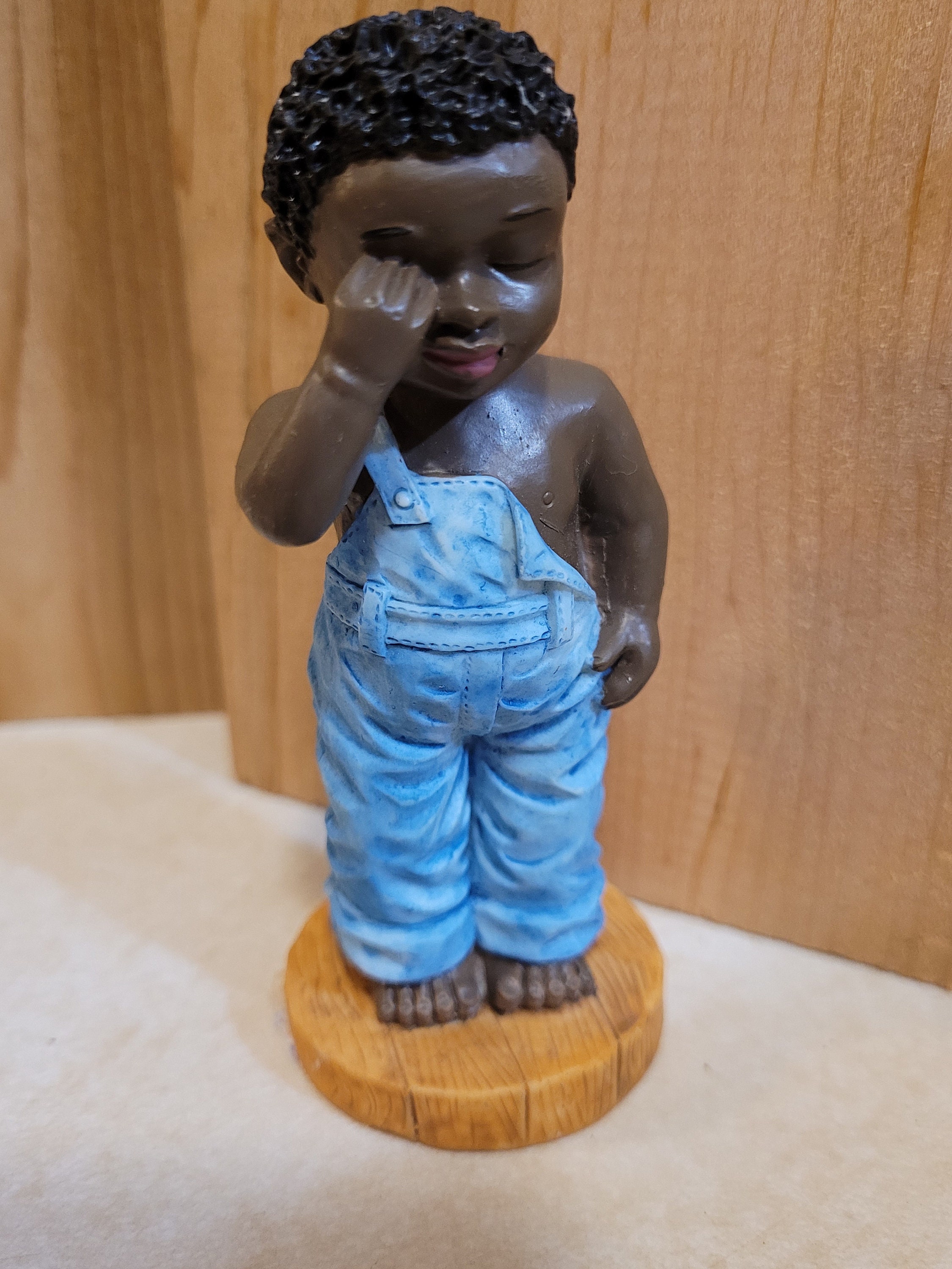 African American Hand Painted Resin Figurines Little Boys - Etsy