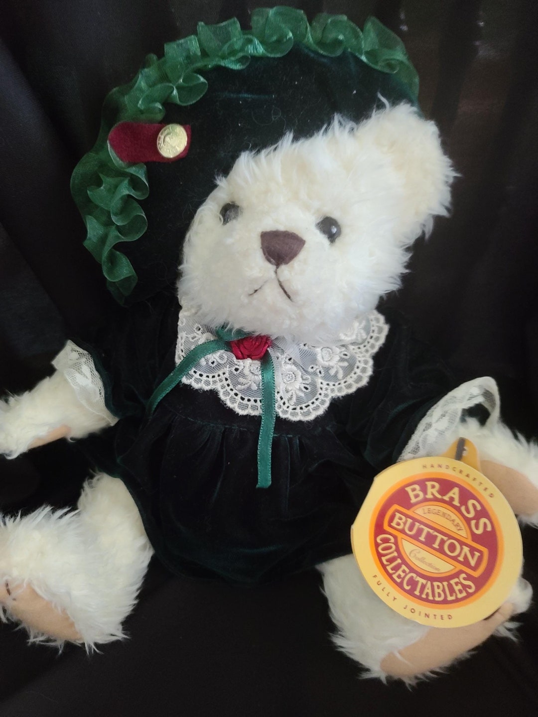 Brass Button Bear NWT Bianca the Bear of Love 1997 or Tango Bear of ...