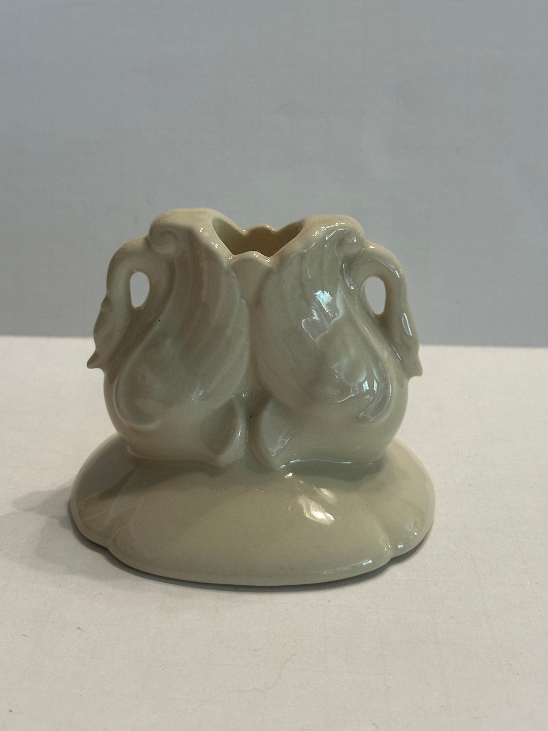 Vintage Chadwick China Beige Art Pottery Swan Candle Holder - Etsy