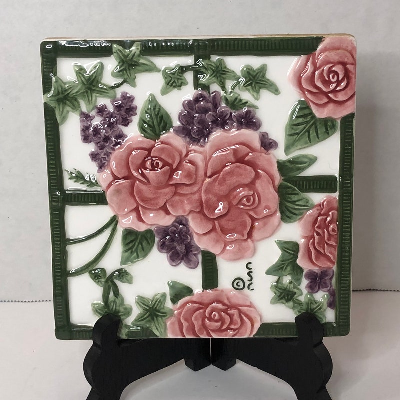 Rose Tiles - Etsy