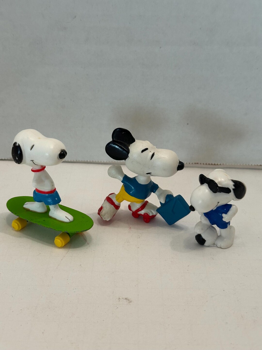 Vintage Snoopy Sports Figurines, Peanuts PVC Cake Toppers (set of 3) - Etsy