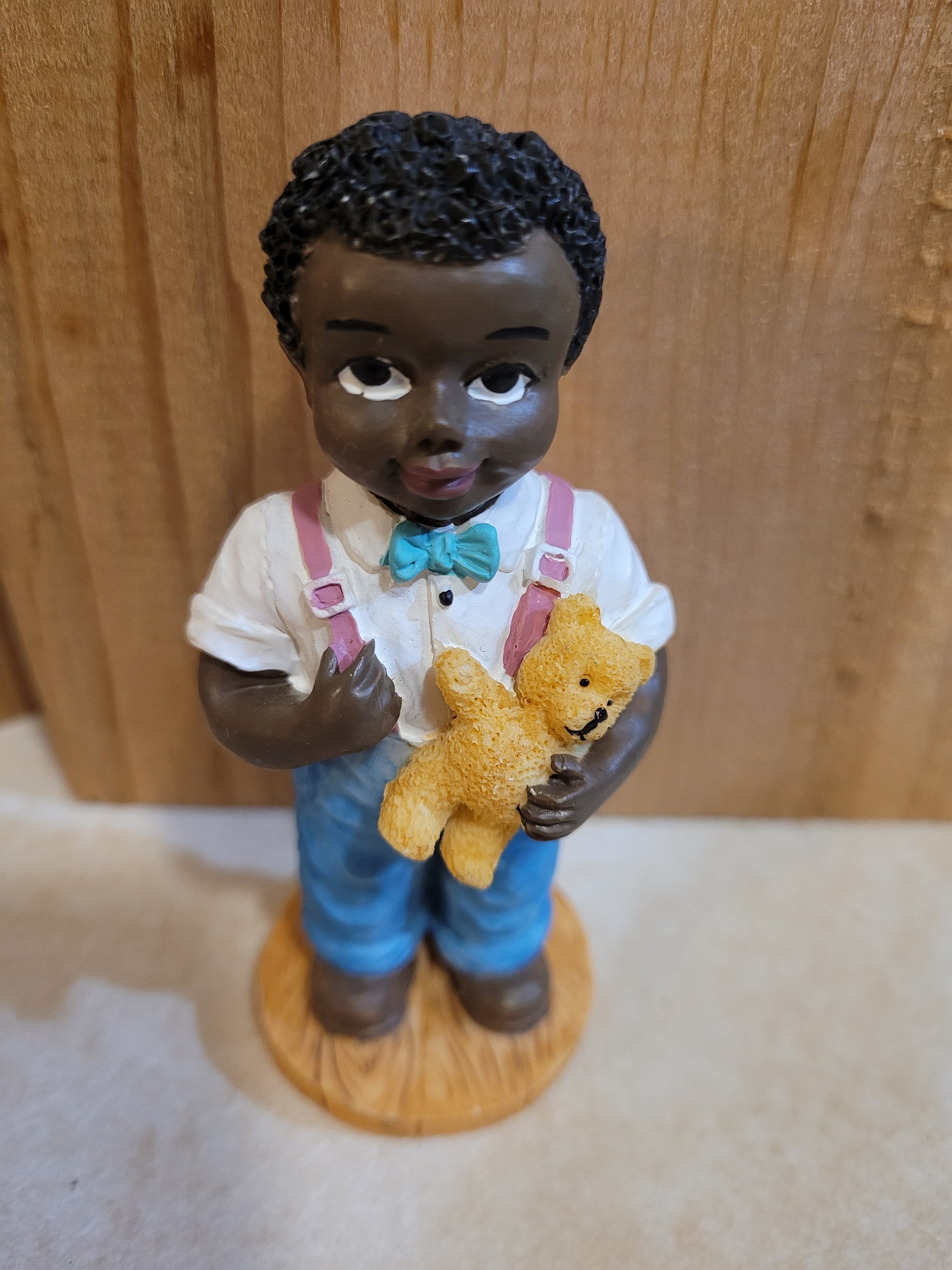African American Hand Painted Resin Figurines Little Boys - Etsy