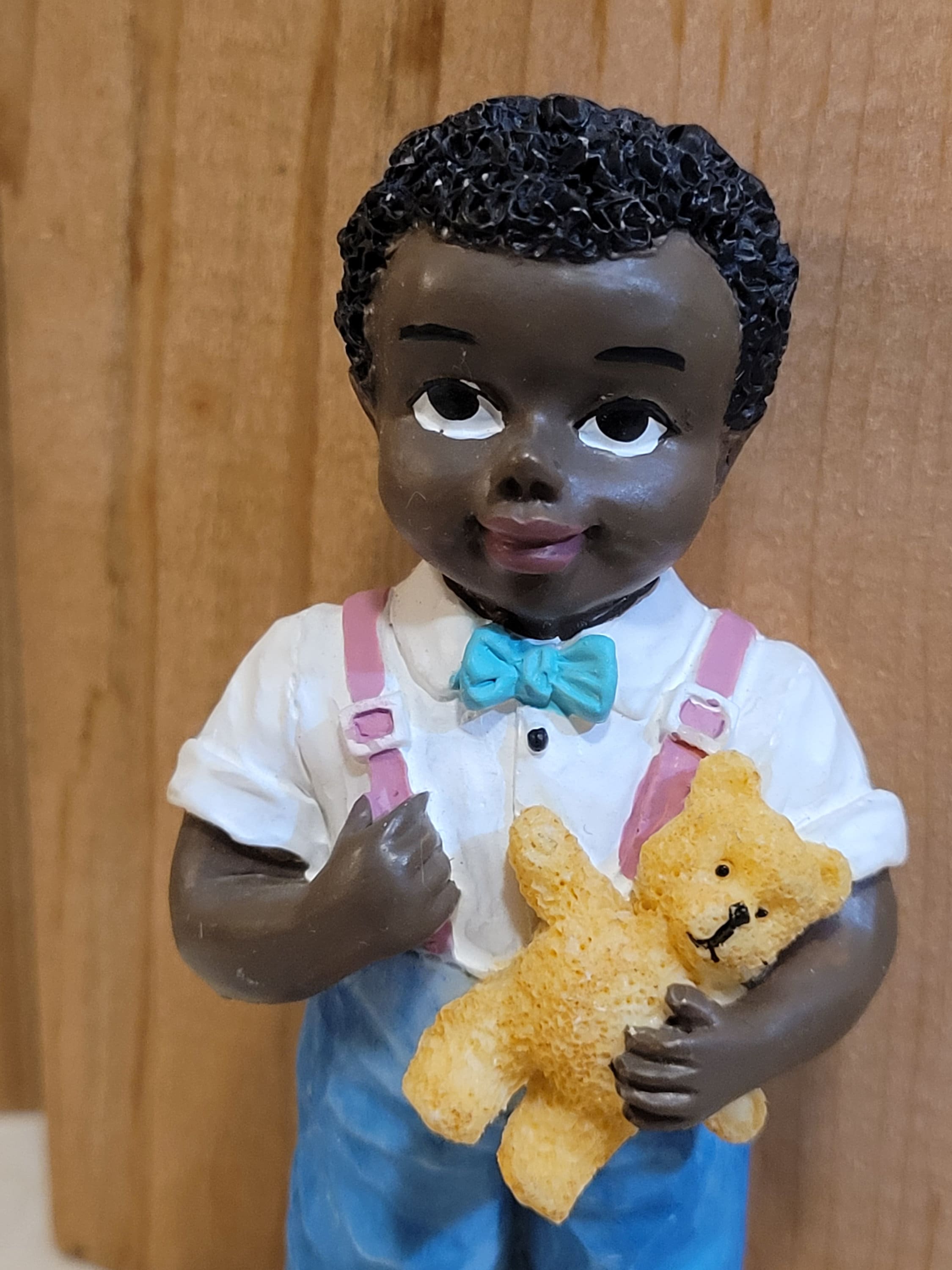 African American Hand Painted Resin Figurines Little Boys - Etsy
