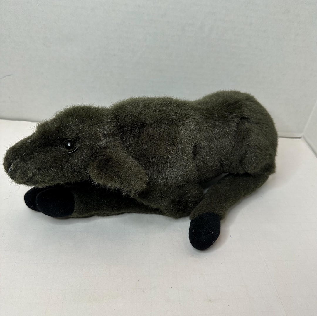 Vintage Trudy Life Like Resting Dark Brown Baby Moose Plus Realistic ...