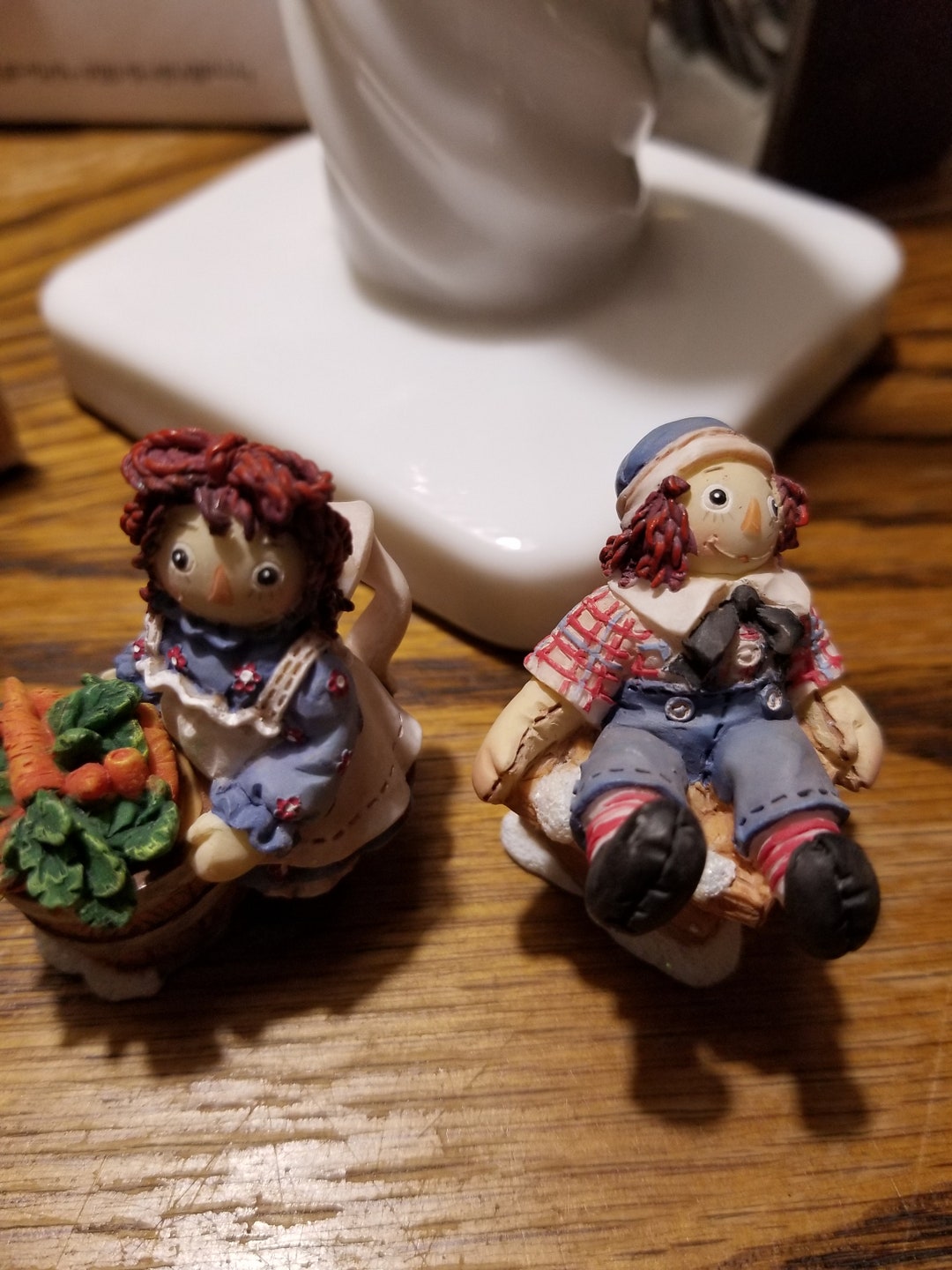 Raggedy Ann and Andy Porcelain Figurine 2 1/2" - Etsy