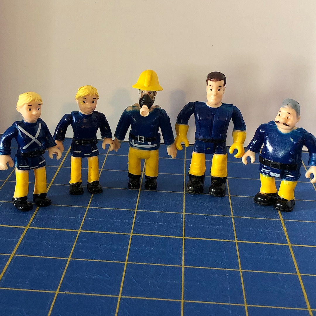 Vintage Fireman Sam Action Figures Apparatus Mask Rare Lot of 5 Life ...