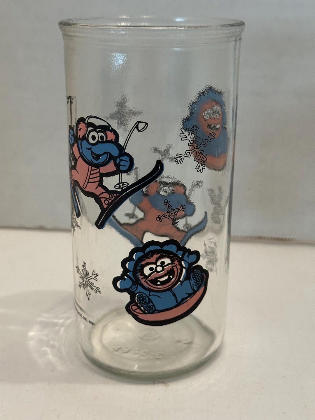 Vintage Muppet Babies Gonzo Animal 1989 Jam Jar Drinking Glass Jim ...