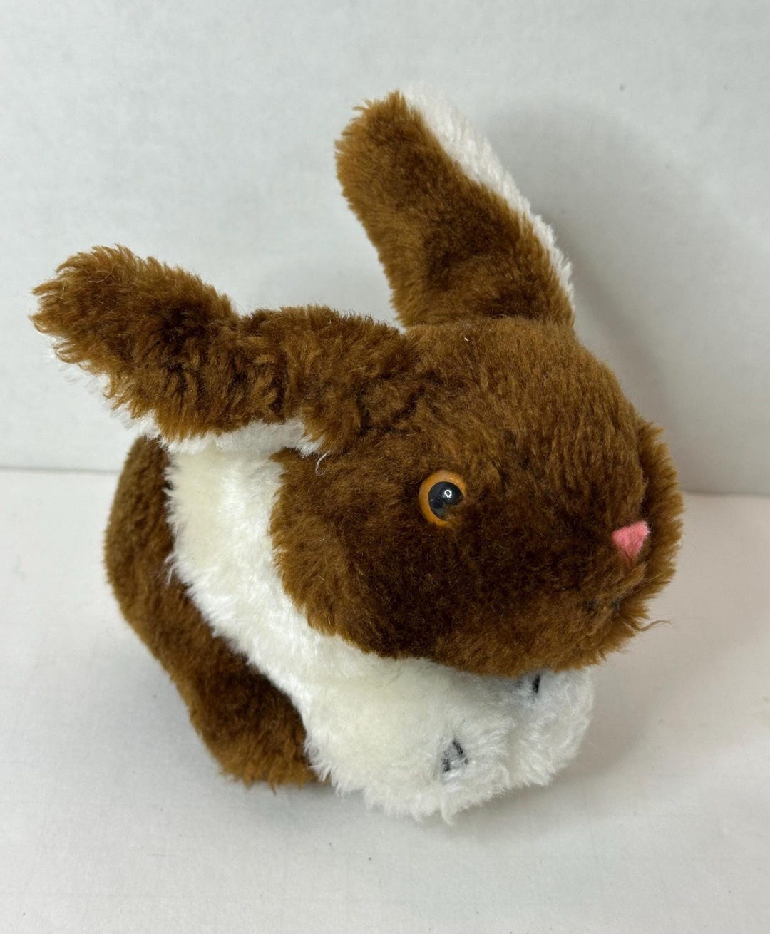 Vintage Dakin 6in Bunny Rabbit Brown and White Easter Stuffed Animal ...