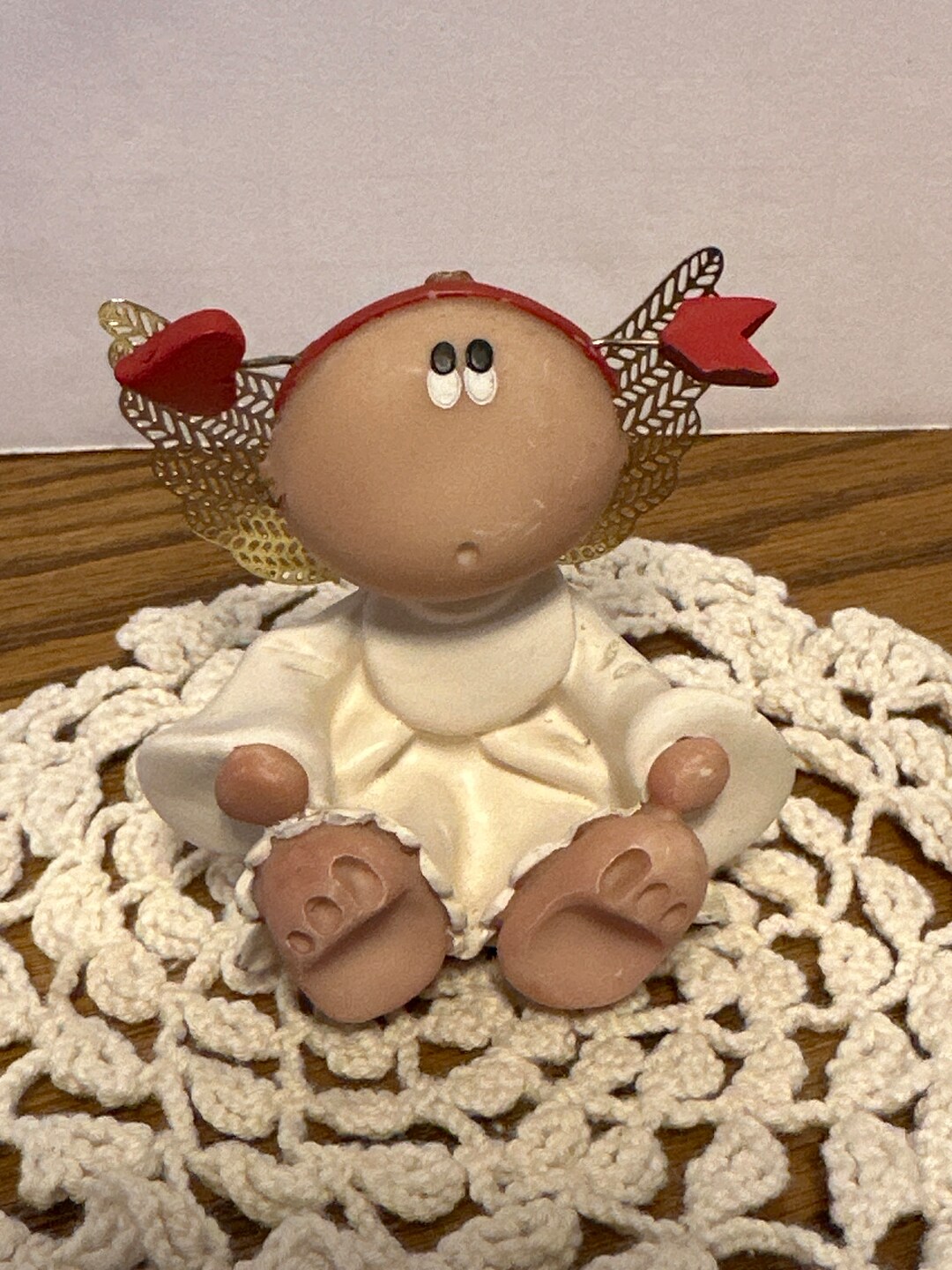 Vintage Russ Kirts Kritters Cupid Angel Cheeks Valentines Figurine 2001 ...