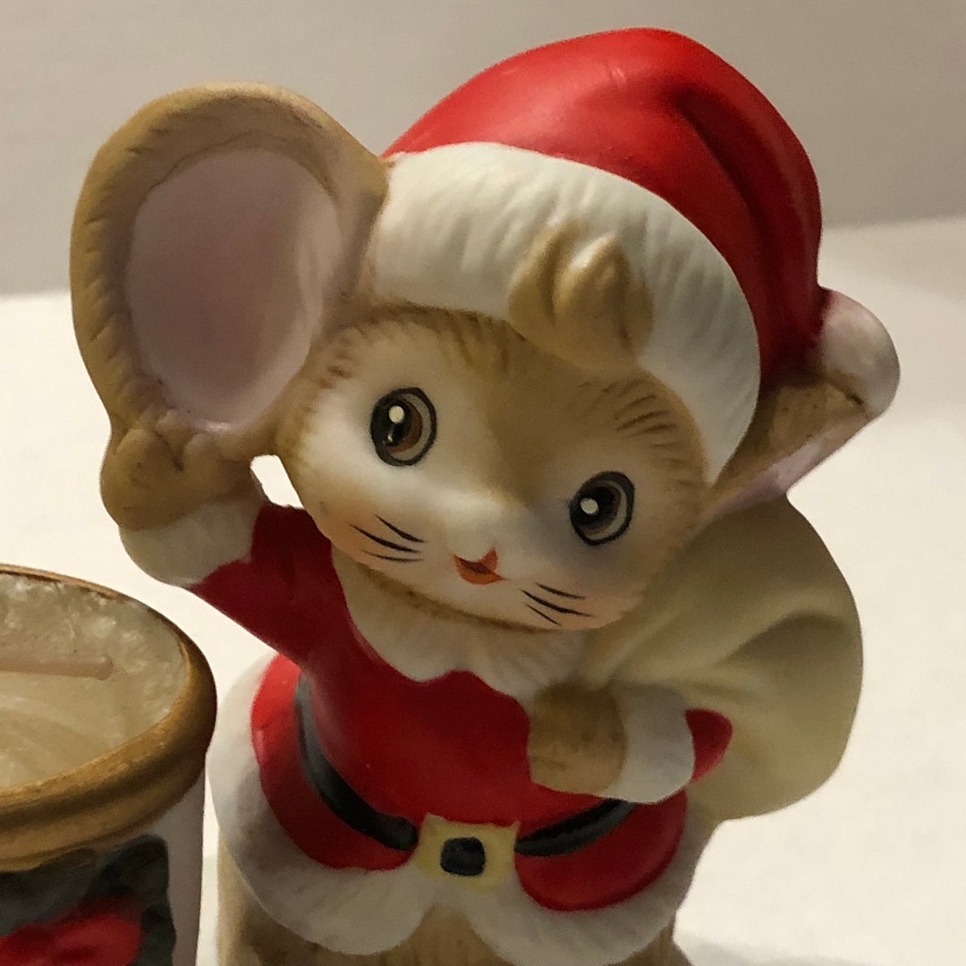 Beacon Hill Christmas Mouse Candle Holder - Etsy