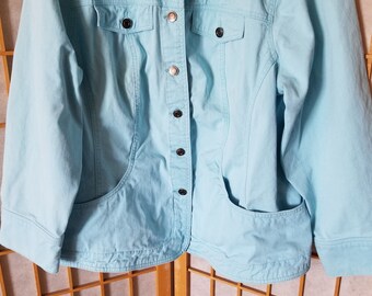 Pink Blue Jacket - Etsy