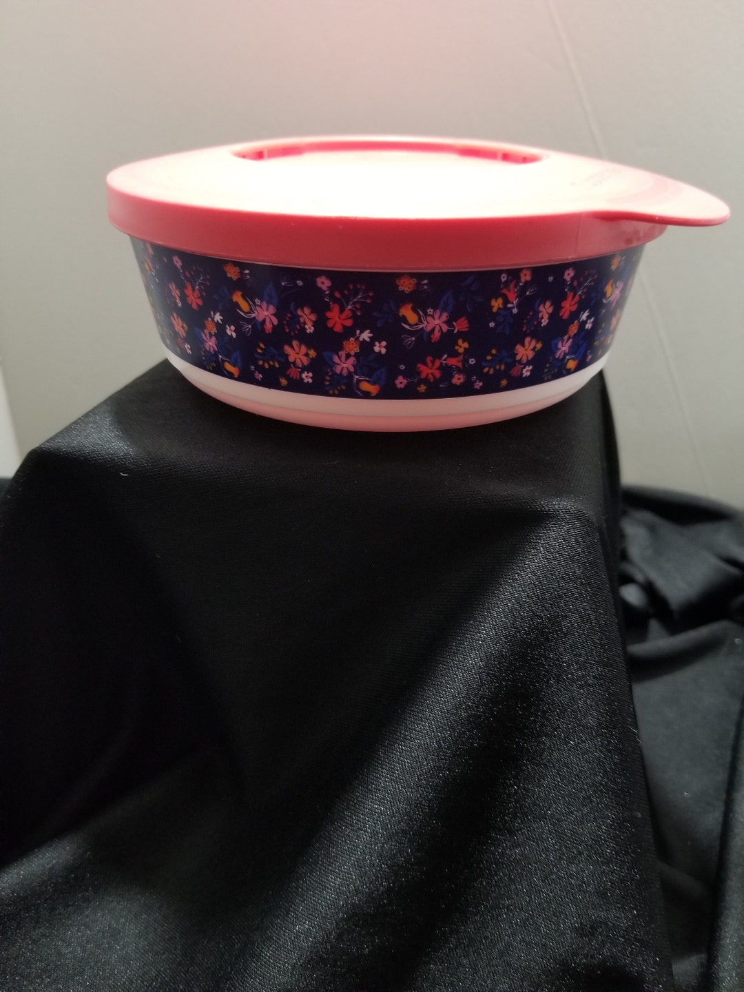 Tupperware Falling for Floral Bowl With Lid - Etsy