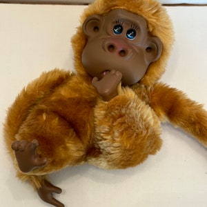 Russ Berrie Rubber Face Monkey Rutherford III Thumb Toe Sucking Monkey ...