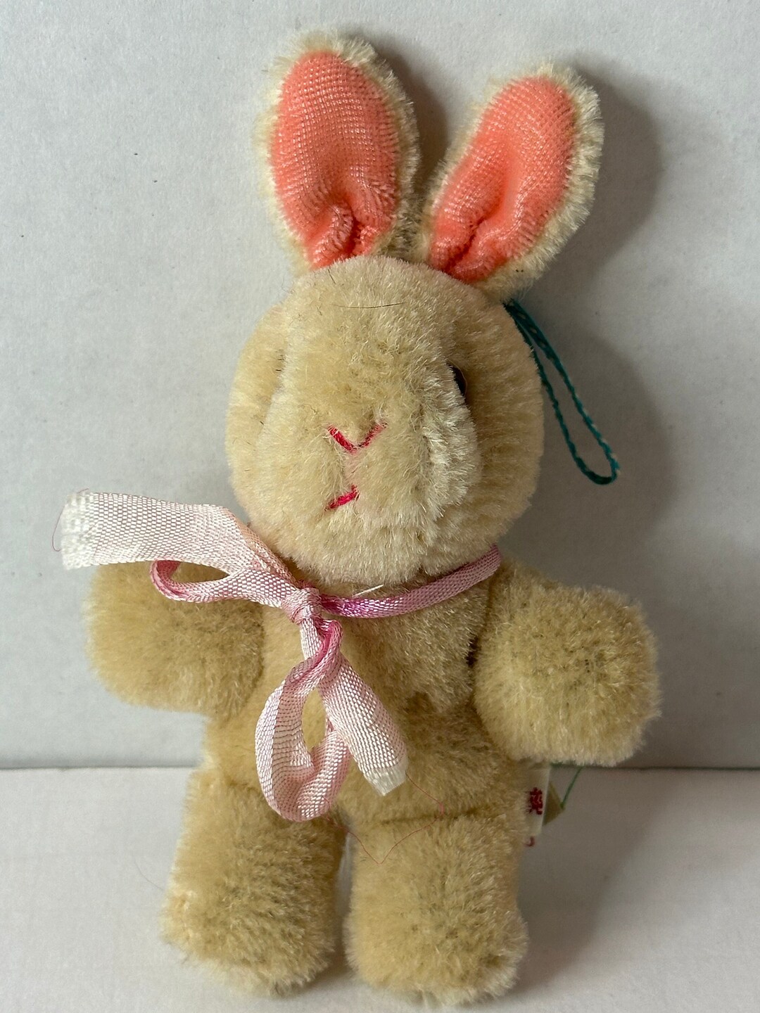 Shanghai Dolls Factory Mohair Wool Rabbit Bunny Plush Ornament Easter 5 ...