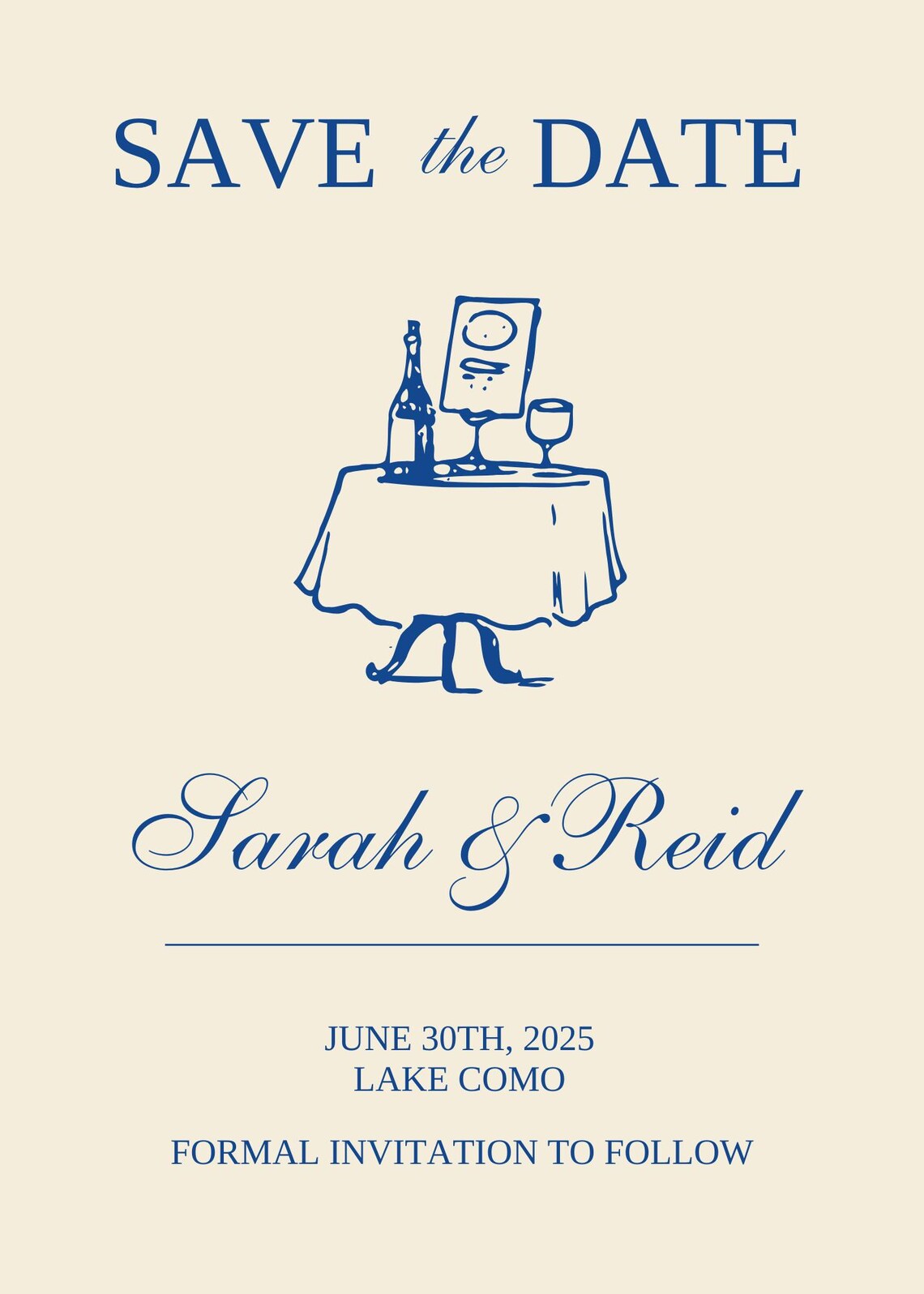 SAVE THE DATE Template, Hand Drawn, Whimsical Doodle, Italian - Etsy