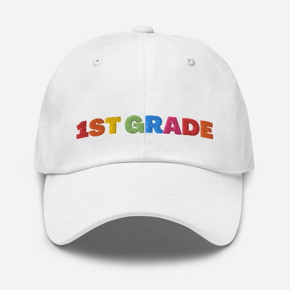 First Grade Hat First Grade Teacher Hat First Grade Rainbow - Etsy