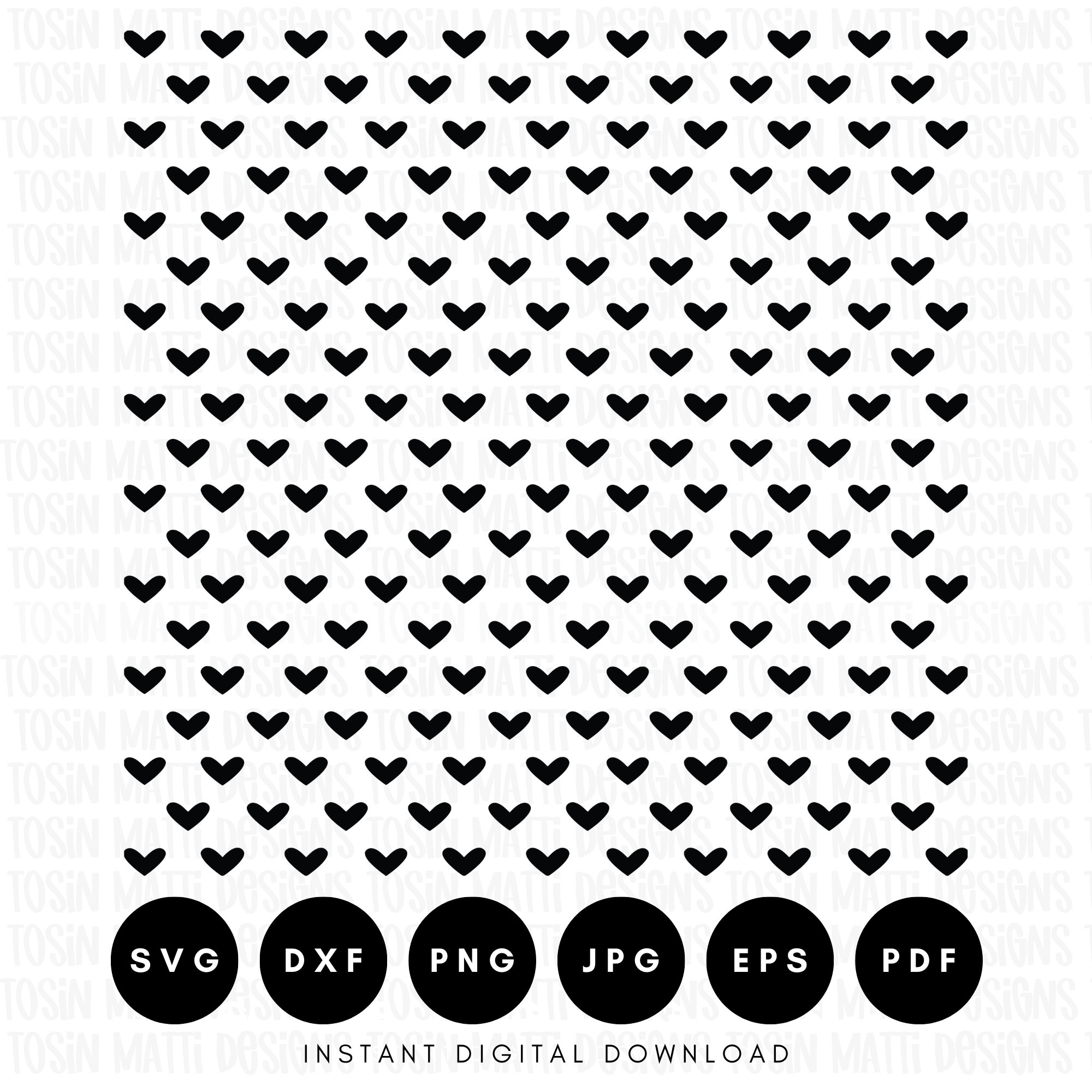 Heart Pattern Svg, Heart Cut Files, Heart Background Svg, Valentines ...
