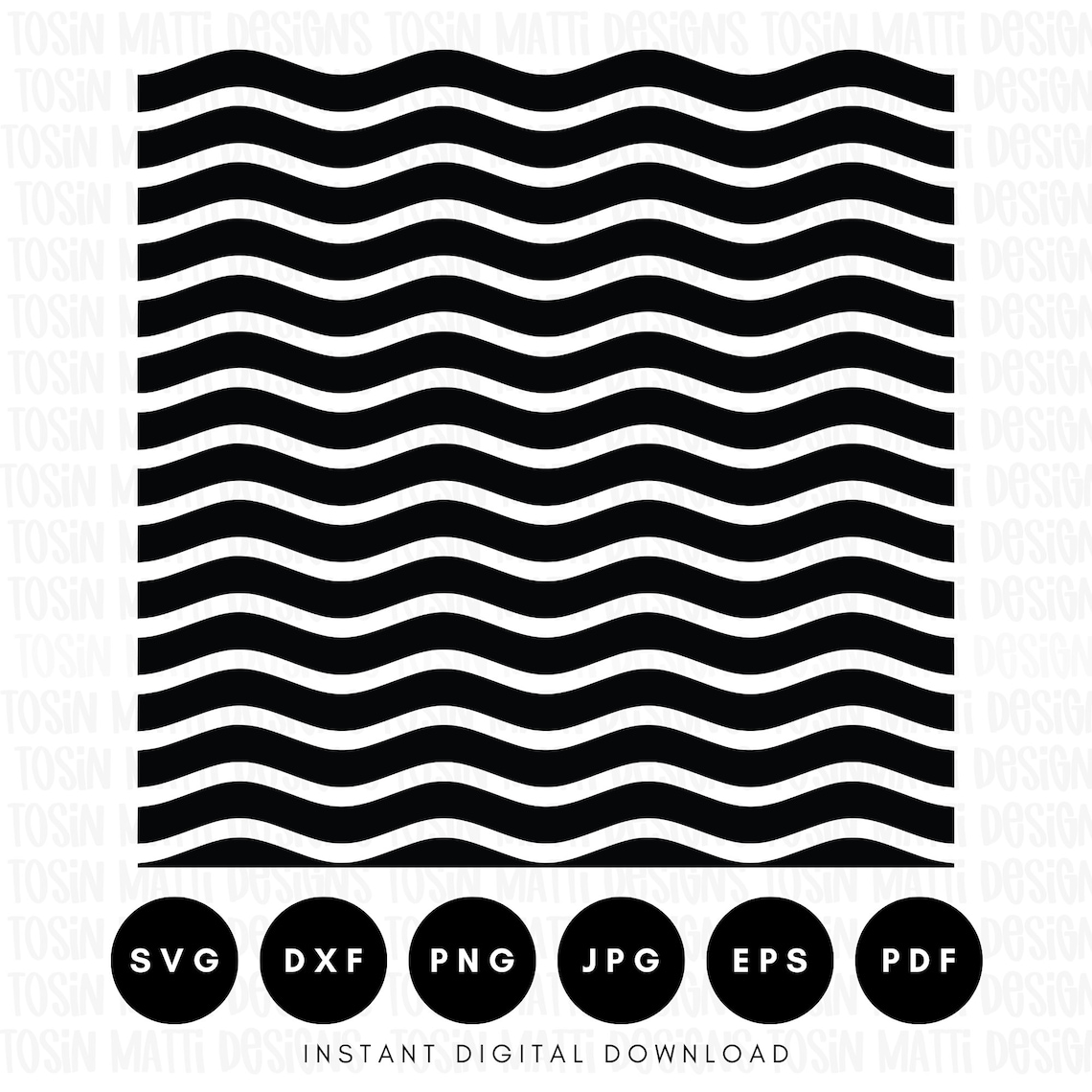 Wavy Lines Pattern Svg, Seamless Pattern, Retro Geometric Background ...