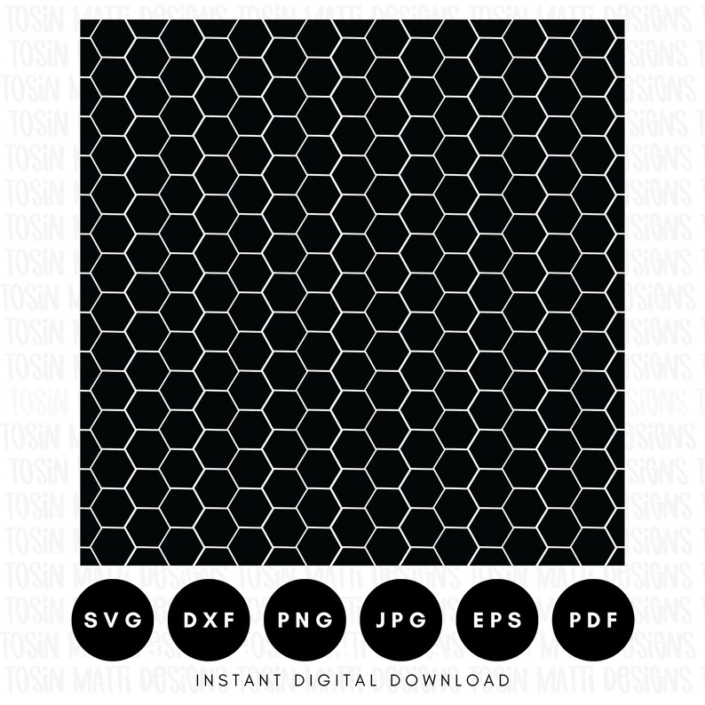 Honeycomb Pattern Svg Hexagon Cut Files Honeycomb Clipart - Etsy