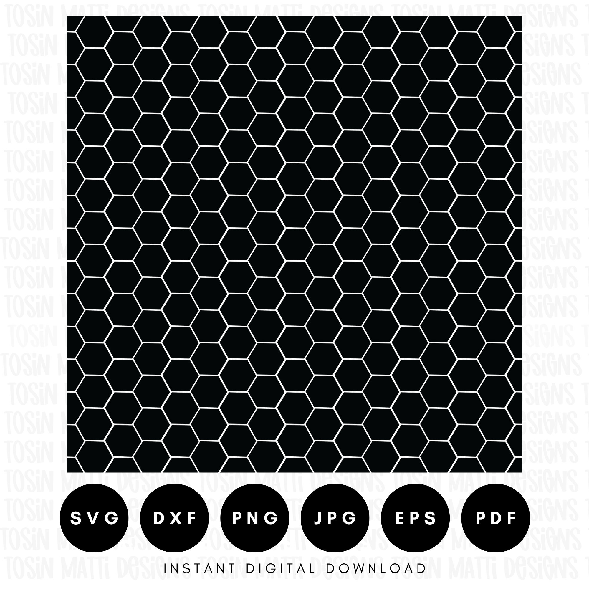 Honeycomb Pattern Svg Hexagon Cut Files Honeycomb Clipart - Etsy