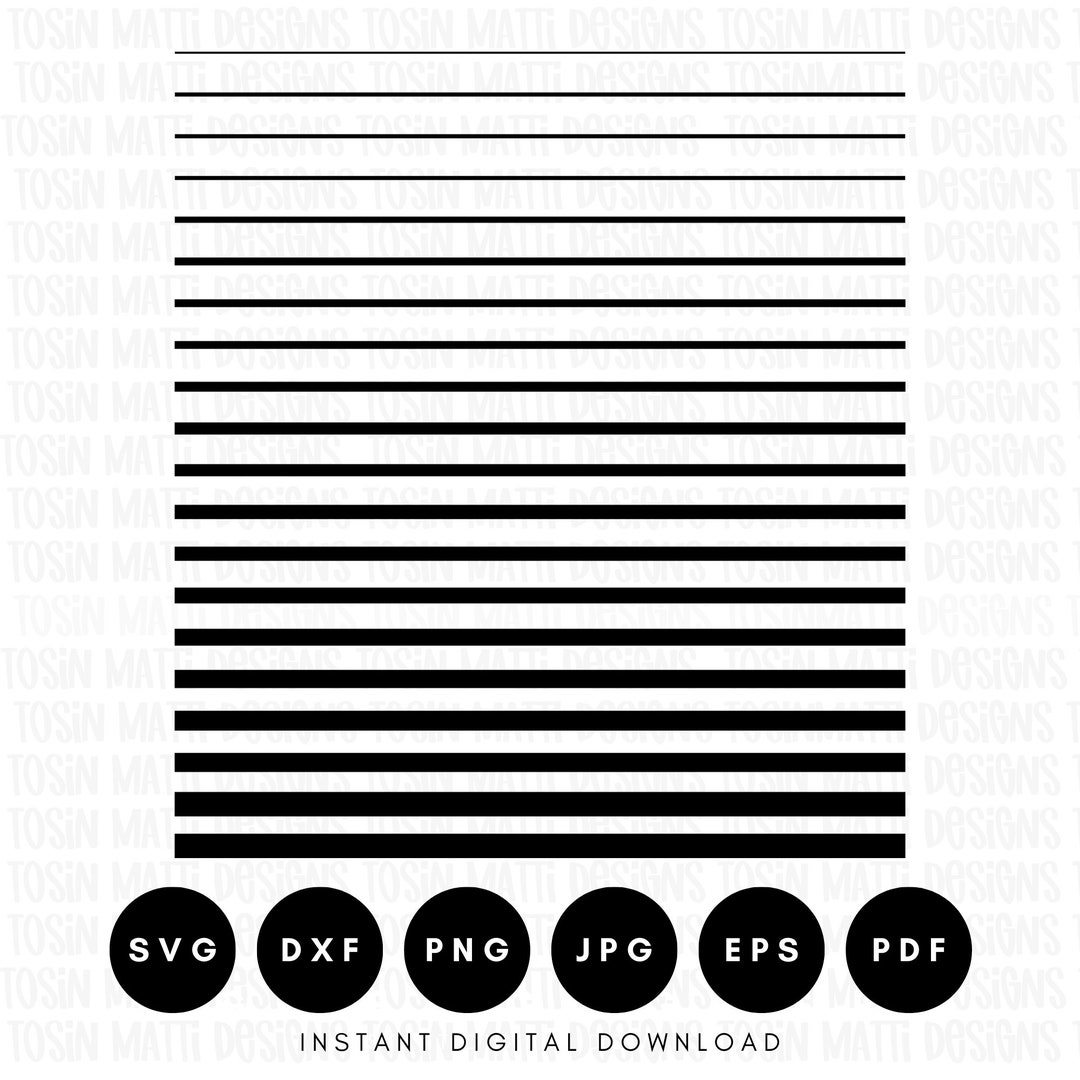 Straight Lines Pattern Svg, Seamless Stripes Pattern, Solid Lines Cut ...