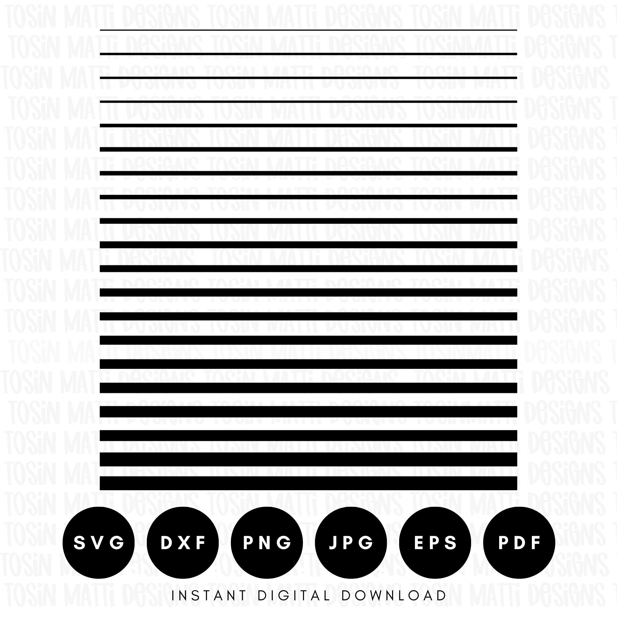 Straight Lines Pattern Svg, Seamless Stripes Pattern, Solid Lines Cut ...