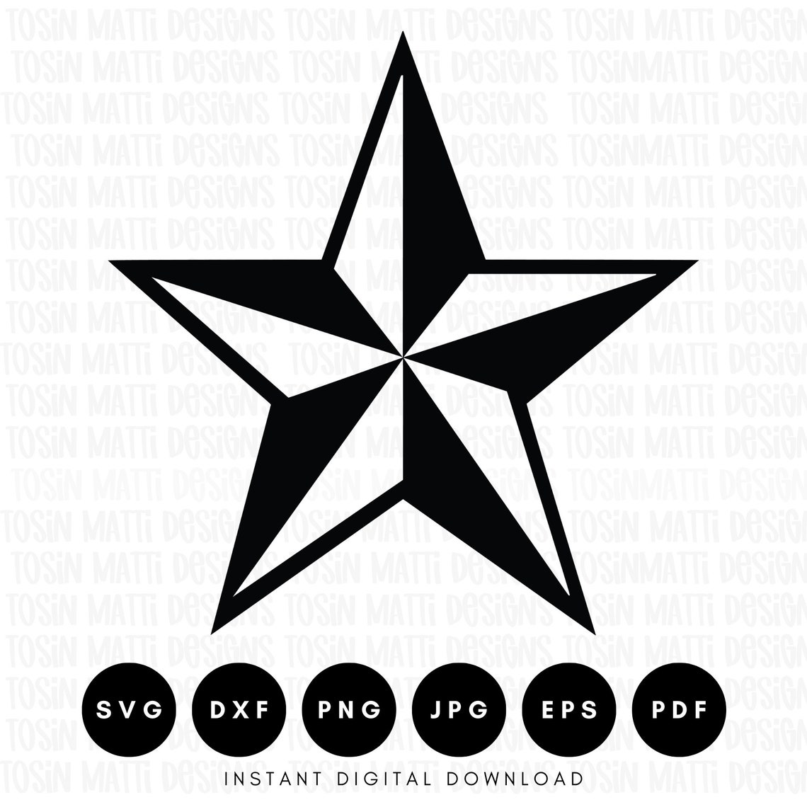 Nautical Star Svg, Compass Star Svg, Marine Star Svg, Navy Star Svg ...