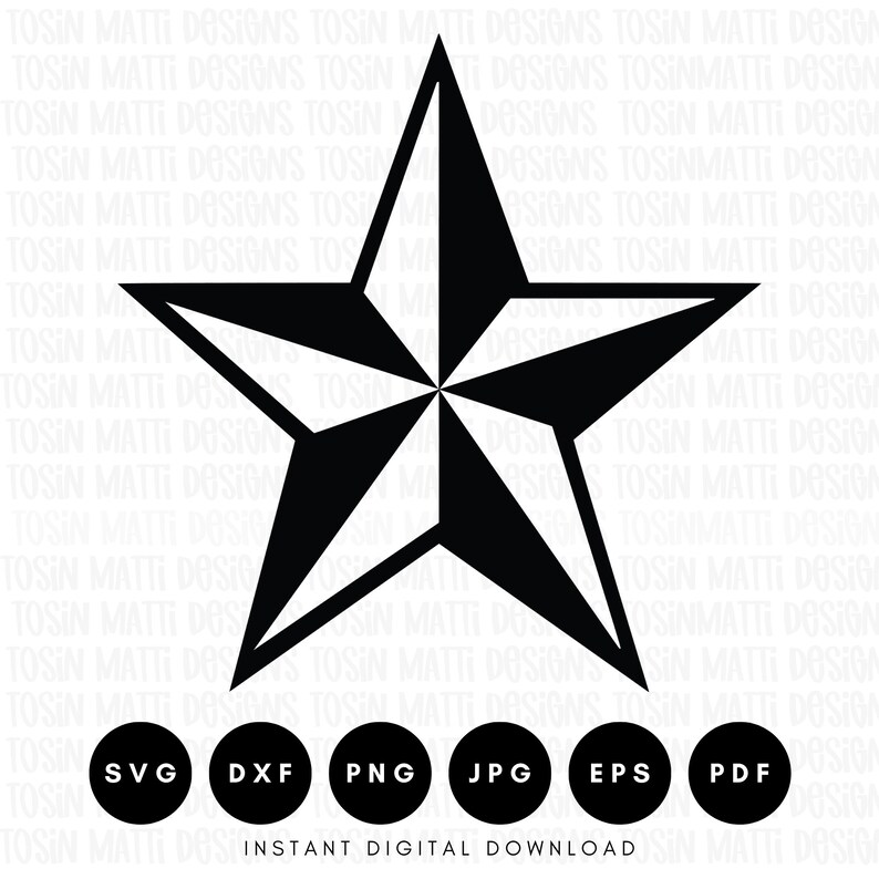 Nautical Star Svg, Compass Star Svg, Marine Star Svg, Navy Star Svg ...