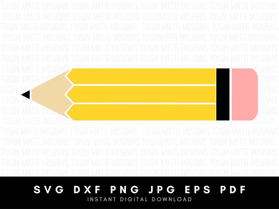 Pencil Svg / Pencil Clipart Svg / School Supplies Svg / Back - Etsy