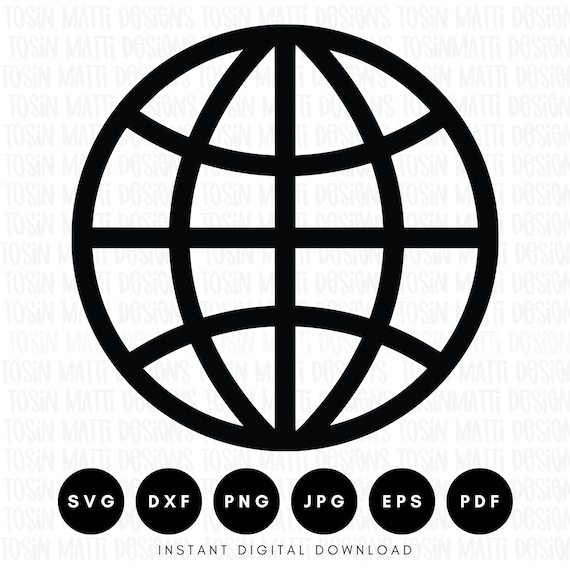 Internet Globe Icon Vector