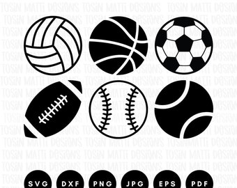 Ball Svg, Sports Ball Svg, Sports Svg, Soccer Svg, Baseball Svg ...