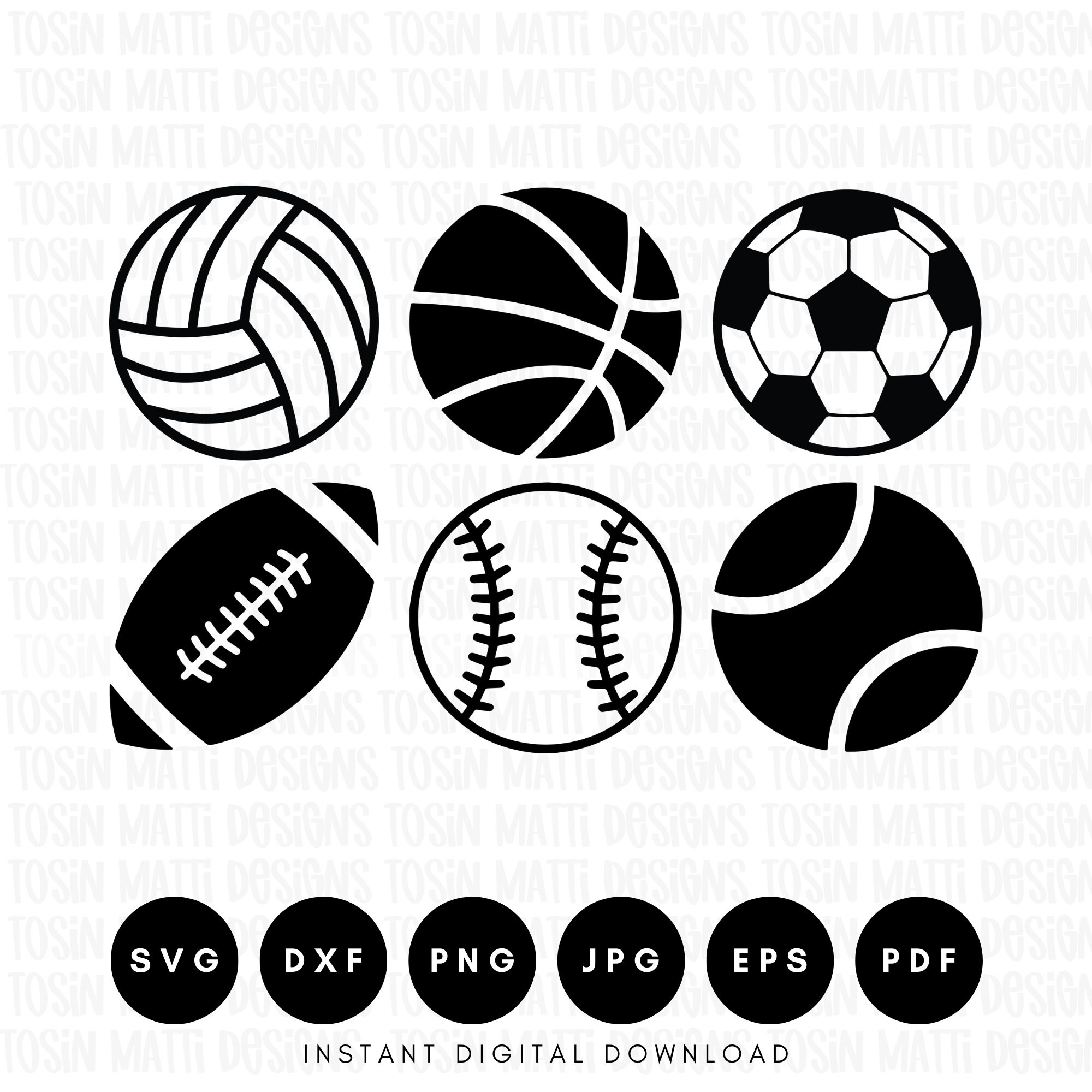 Sports Ball Svg Baseball Svg Football Svg Basketball Svg - Etsy