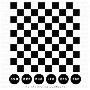 Seamless Checkered Pattern Svg, Checkered Background Svg, Checkered ...