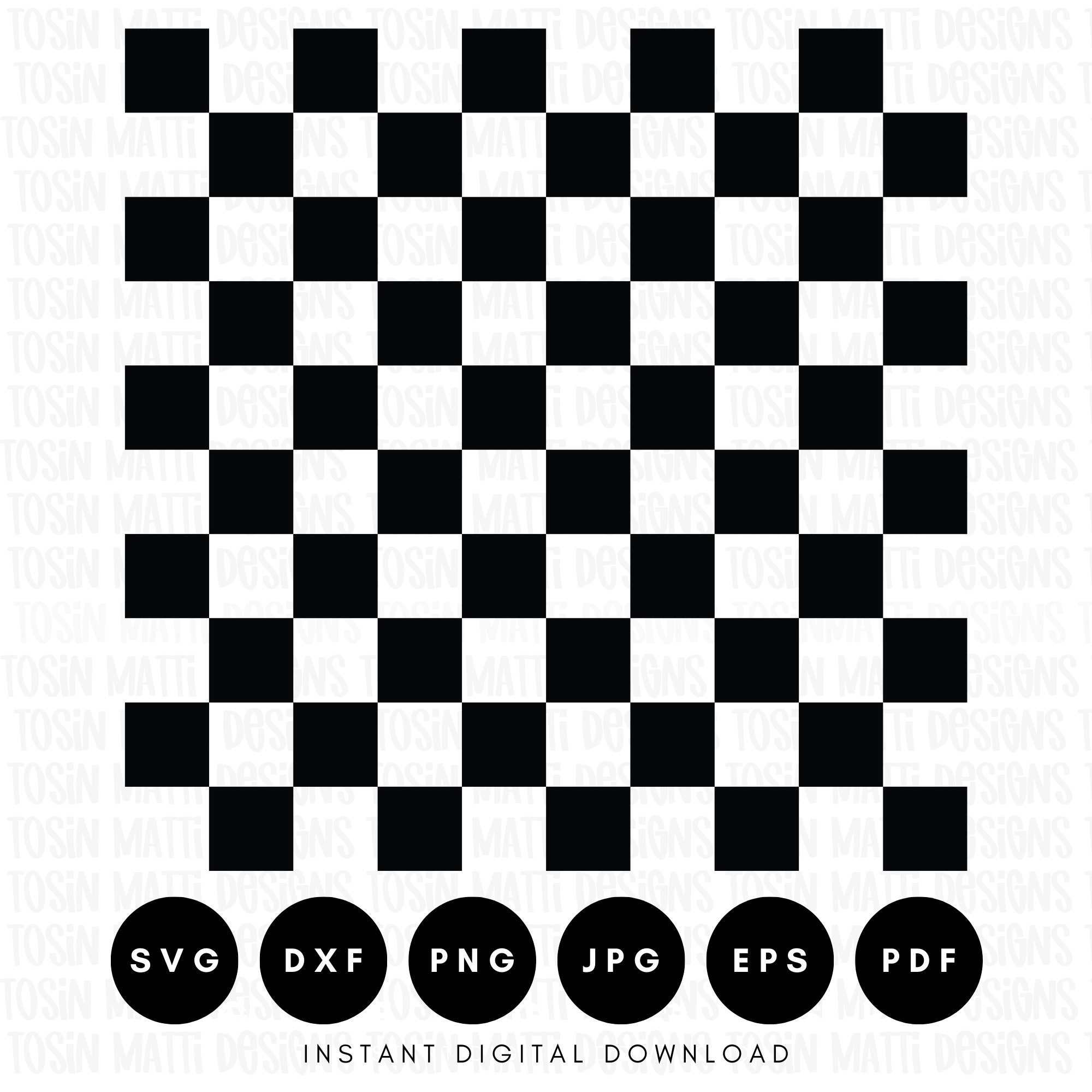 Seamless Checkered Pattern Svg, Checkered Background Svg, Checkered ...
