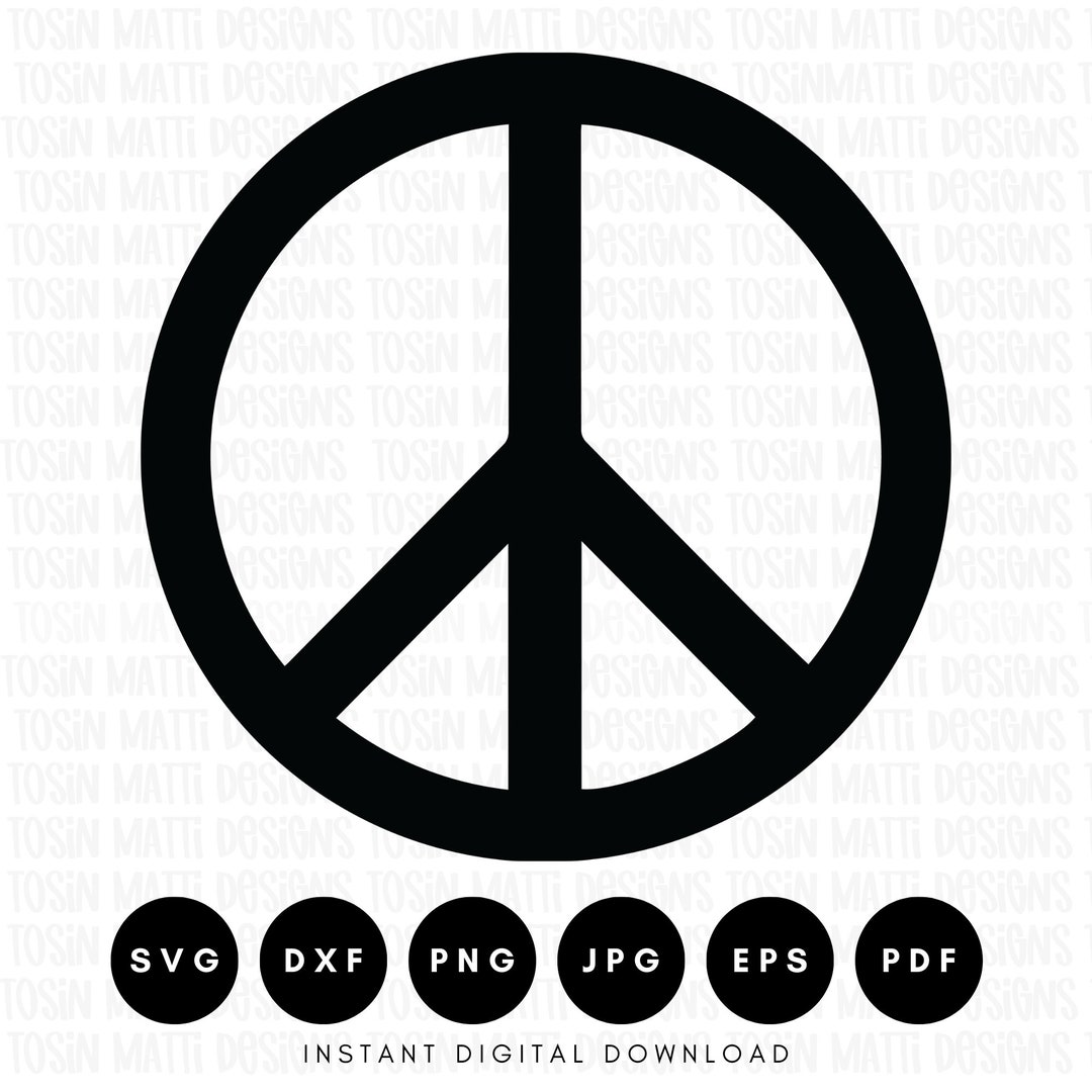 Peace Symbol Svg Peace Sign Svg Peace Sign Clipart Peace Sign Cut File Peace Svg Svg File