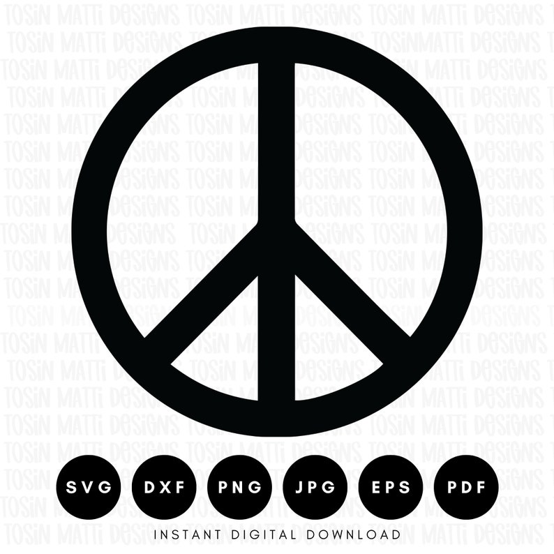 Peace Symbol Svg, Peace Sign Svg, Peace Sign Clipart, Peace Sign Cut ...